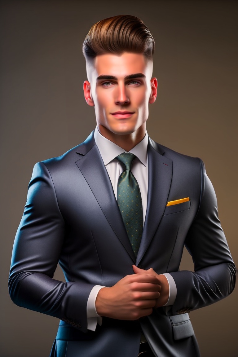 Lexica - Strike a confident and poised pose, exuding leadership and ...