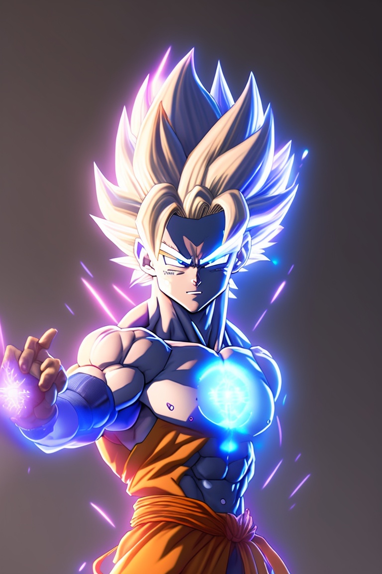 Lexica - Goku in Ultra instinct Super Saiyan form , 4k