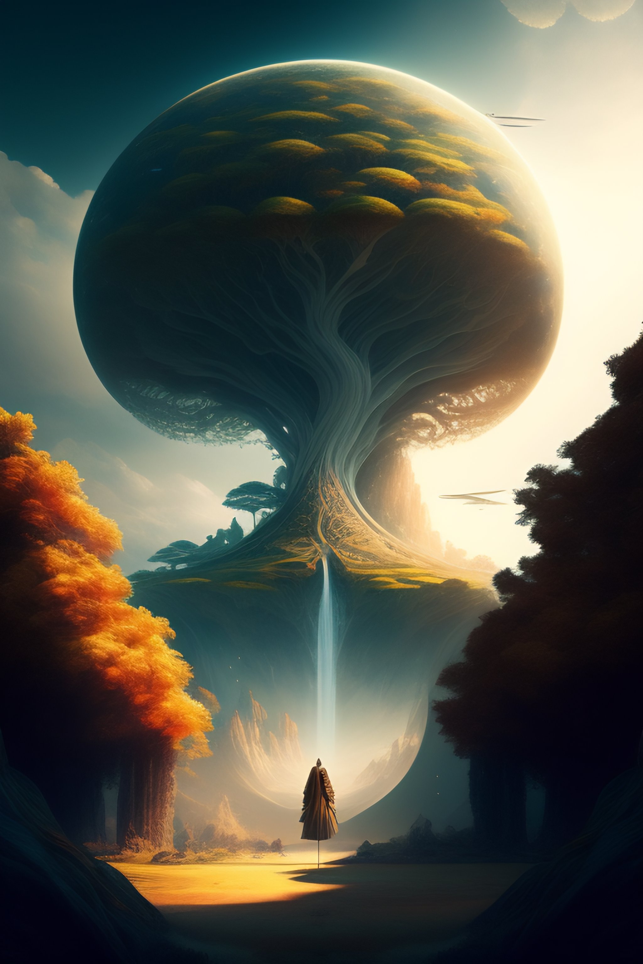 Lexica - A beautiful woman coming out of the tree of life in a galaxy ...