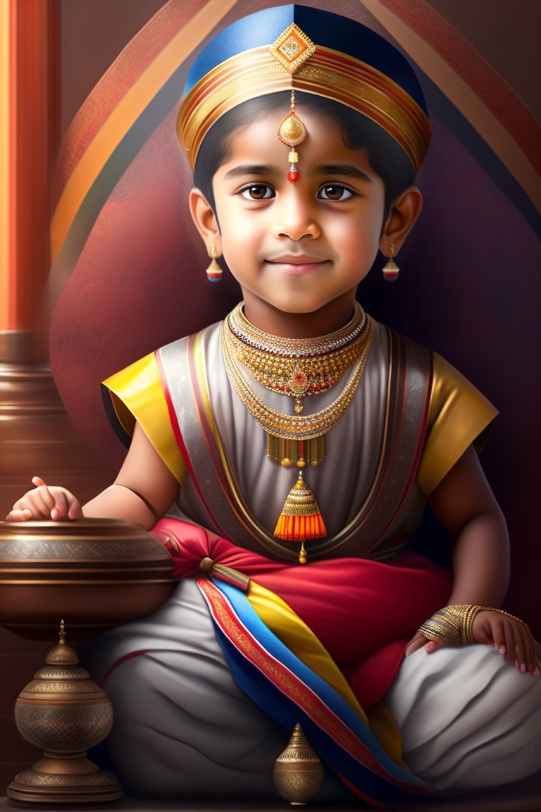 Lexica - A cute boy in indian traditional dress , rich in culture ...