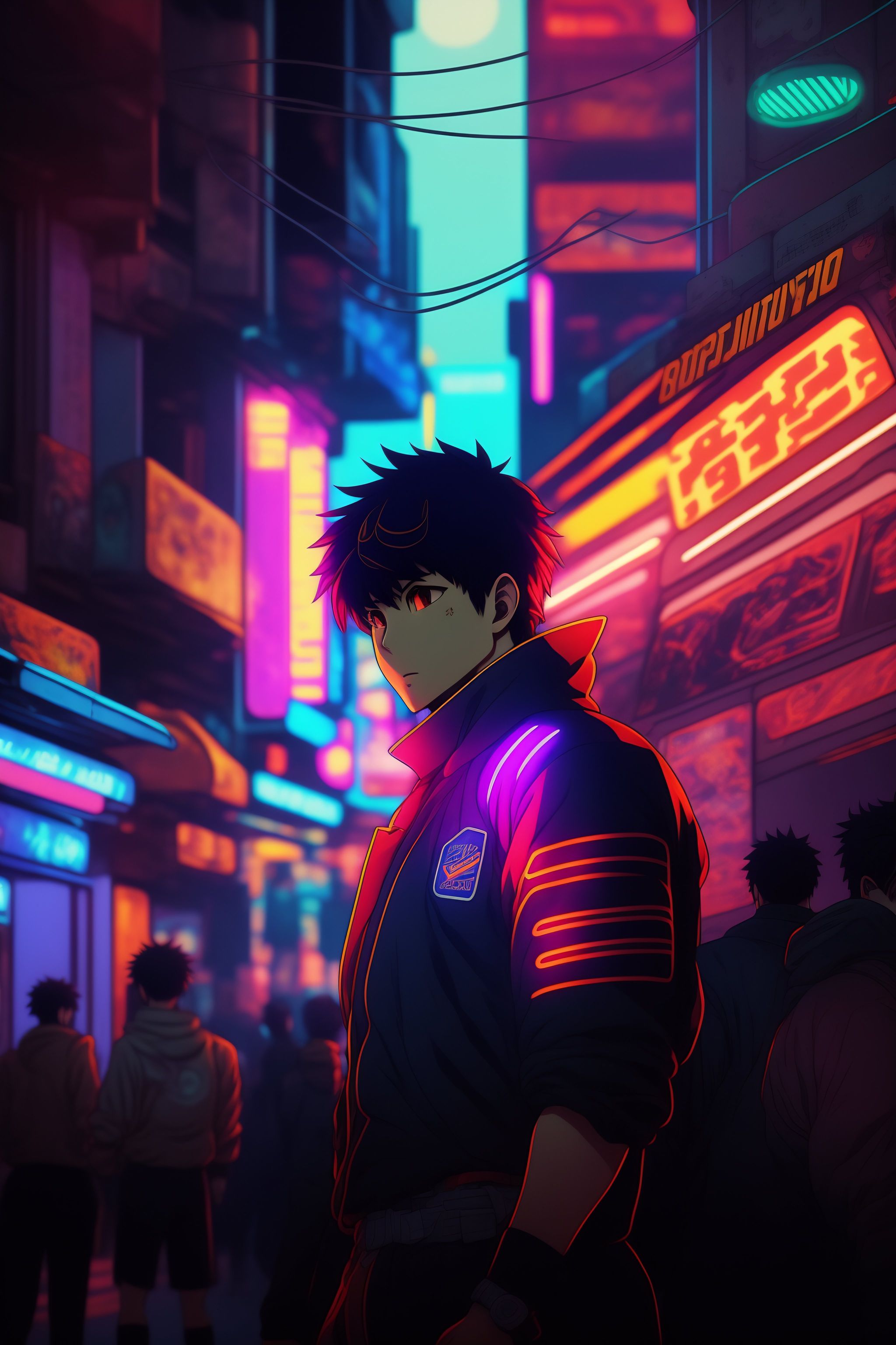 Lexica - Captain tsubasa in a cyberpunk costume anime style ...