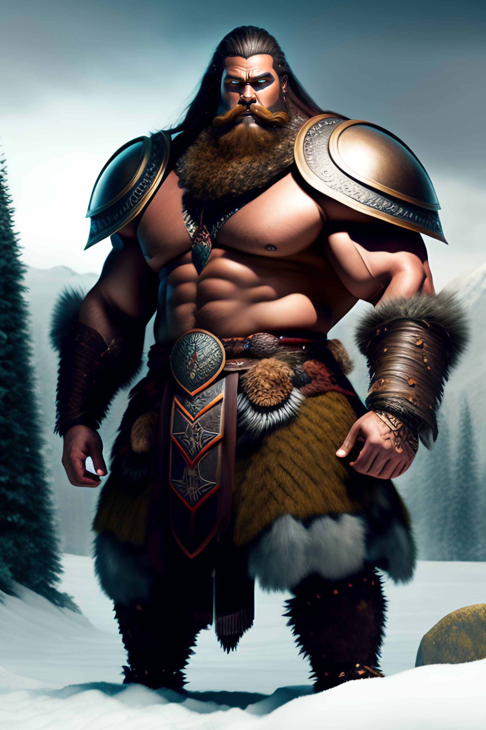 Lexica - Norse god giant fierce and muscular male warrior in full armor ...