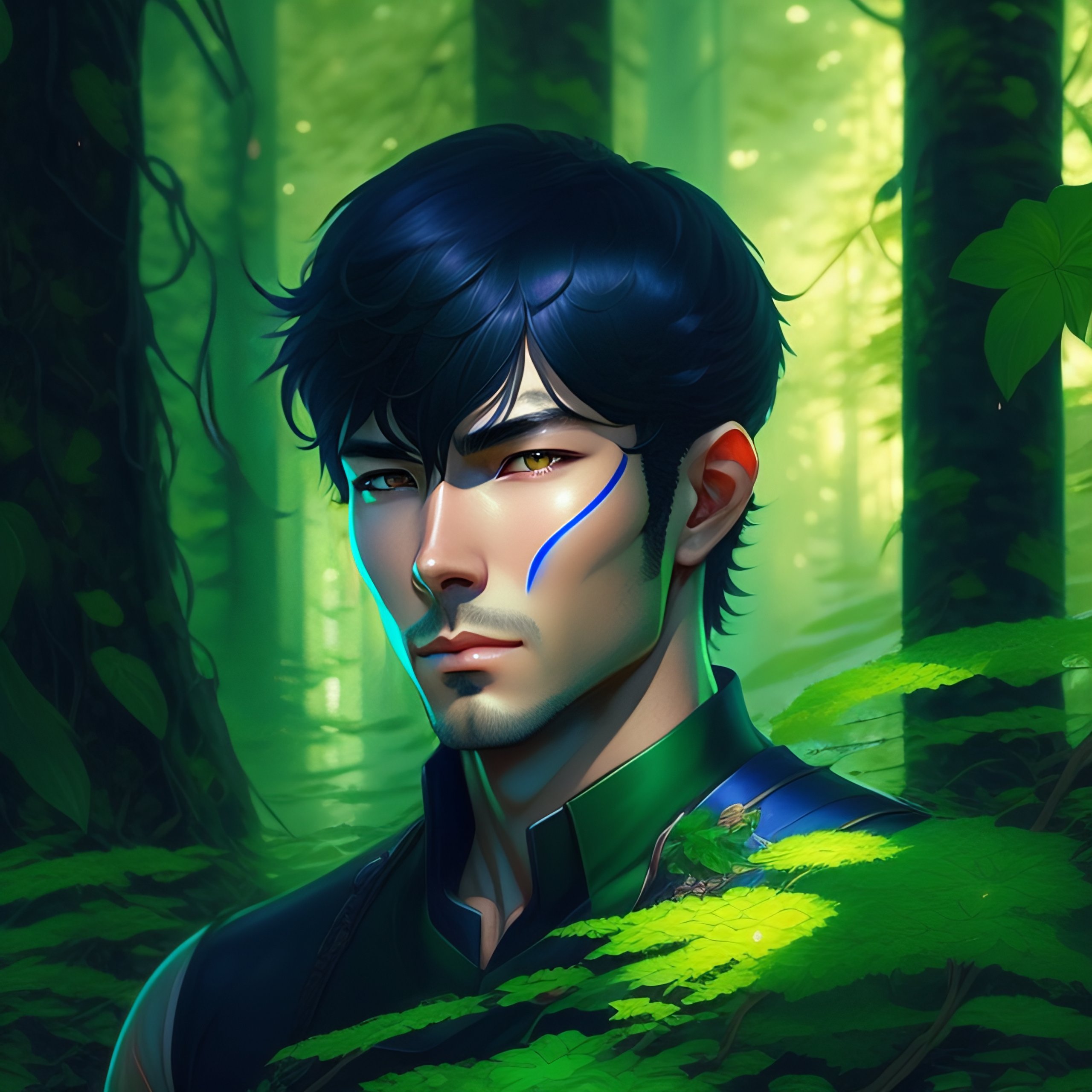 Lexica - Anime key visual of a 30yo developer man, short crew cut ...