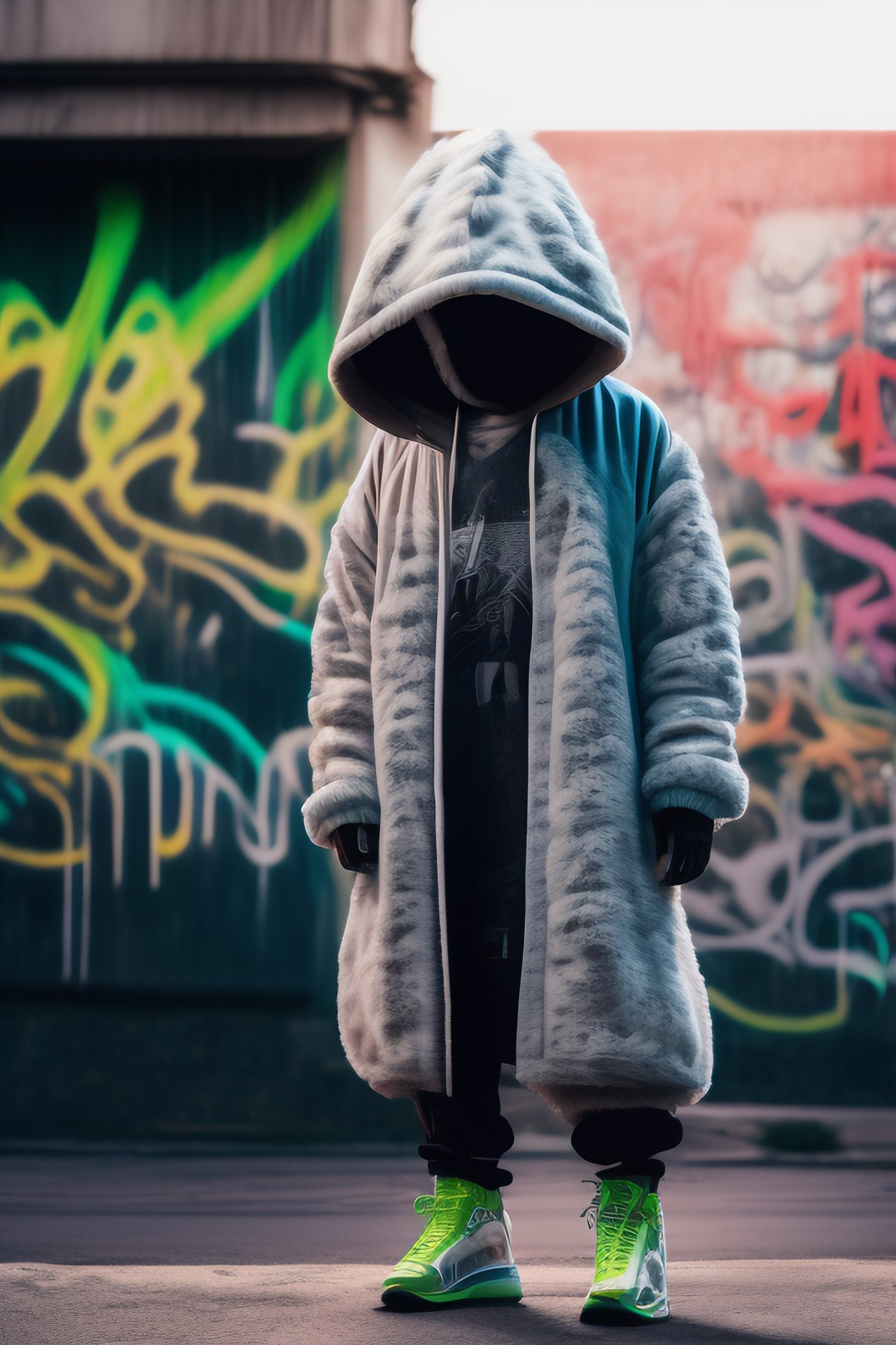 Lexica - Eerie extra-terrestrial alien monster in streetwear futuristic ...