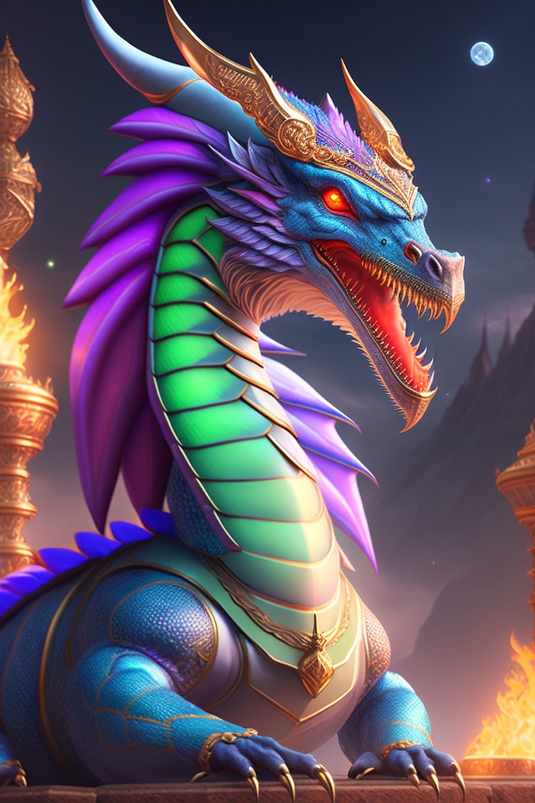 Lexica - Mystical realm where dragons reign supreme. Create a vibrant ...