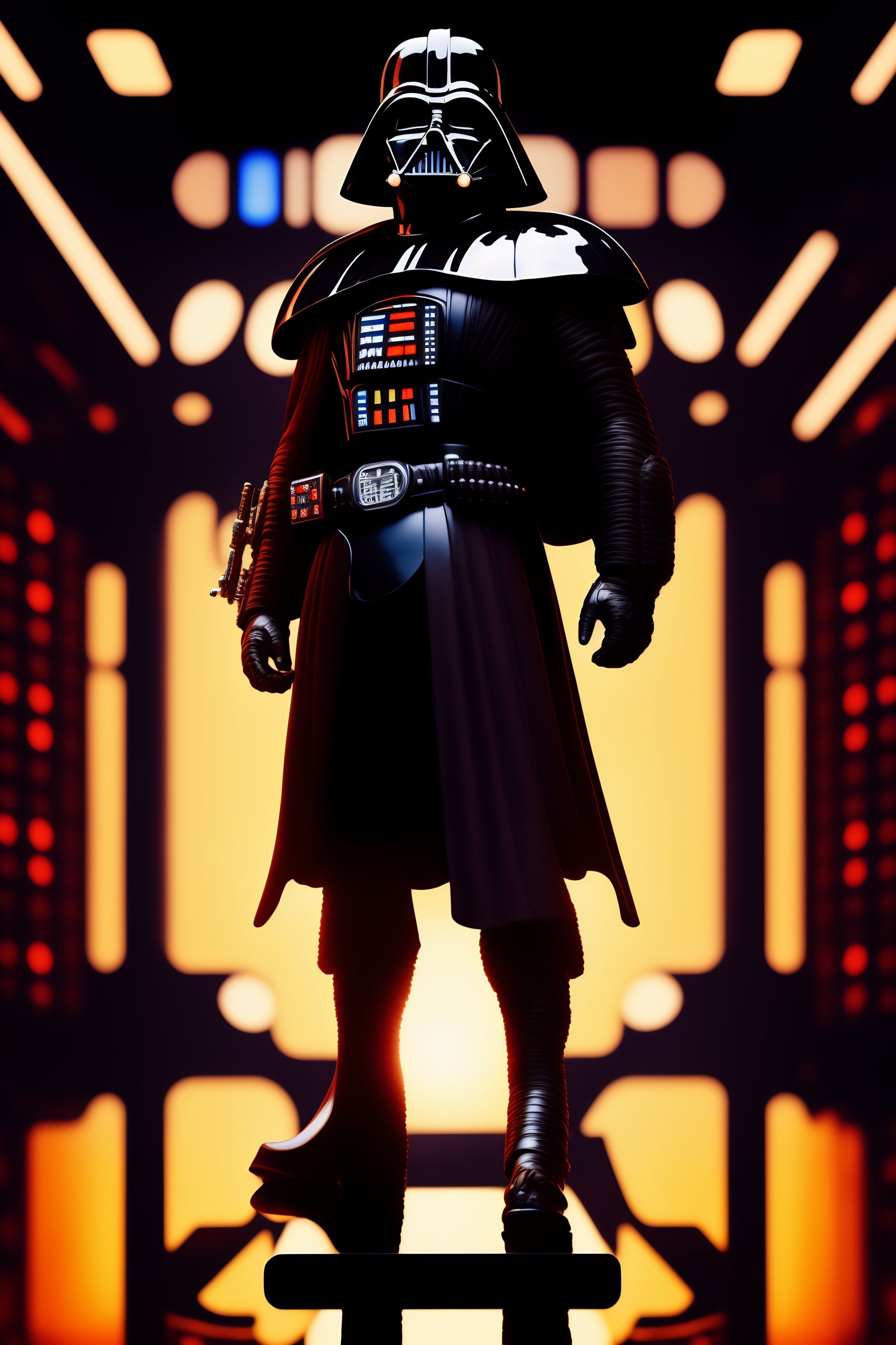 Lexica - Darth vader in the style of 90's vintage anime, full body, in ...
