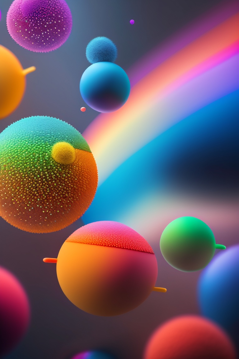 Lexica - A microscopic view of a swarm of viruses suspended in the air ...