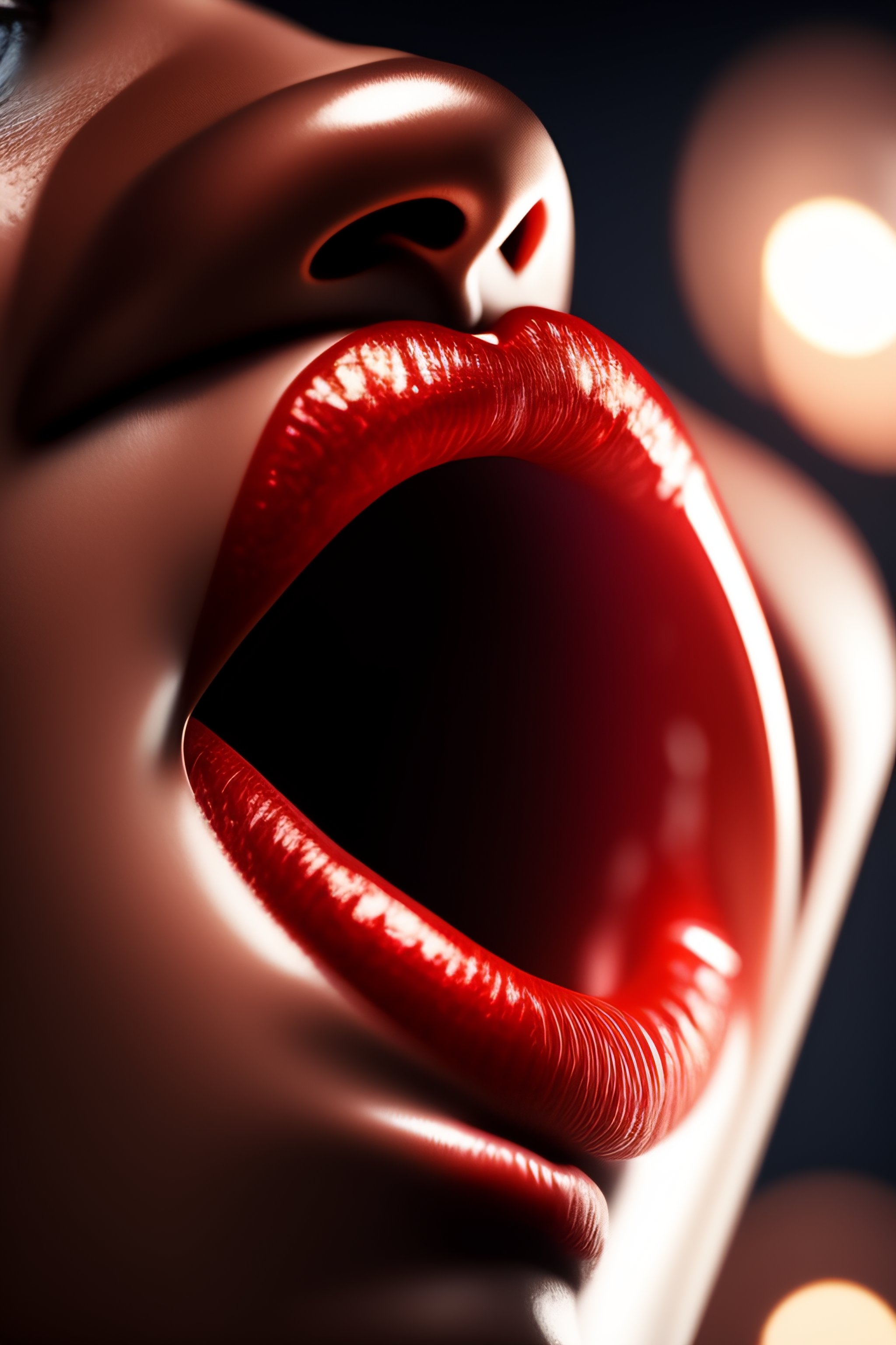 Lexica - Picture of a mouth, beautiful Vampire fangs out of mouth ...