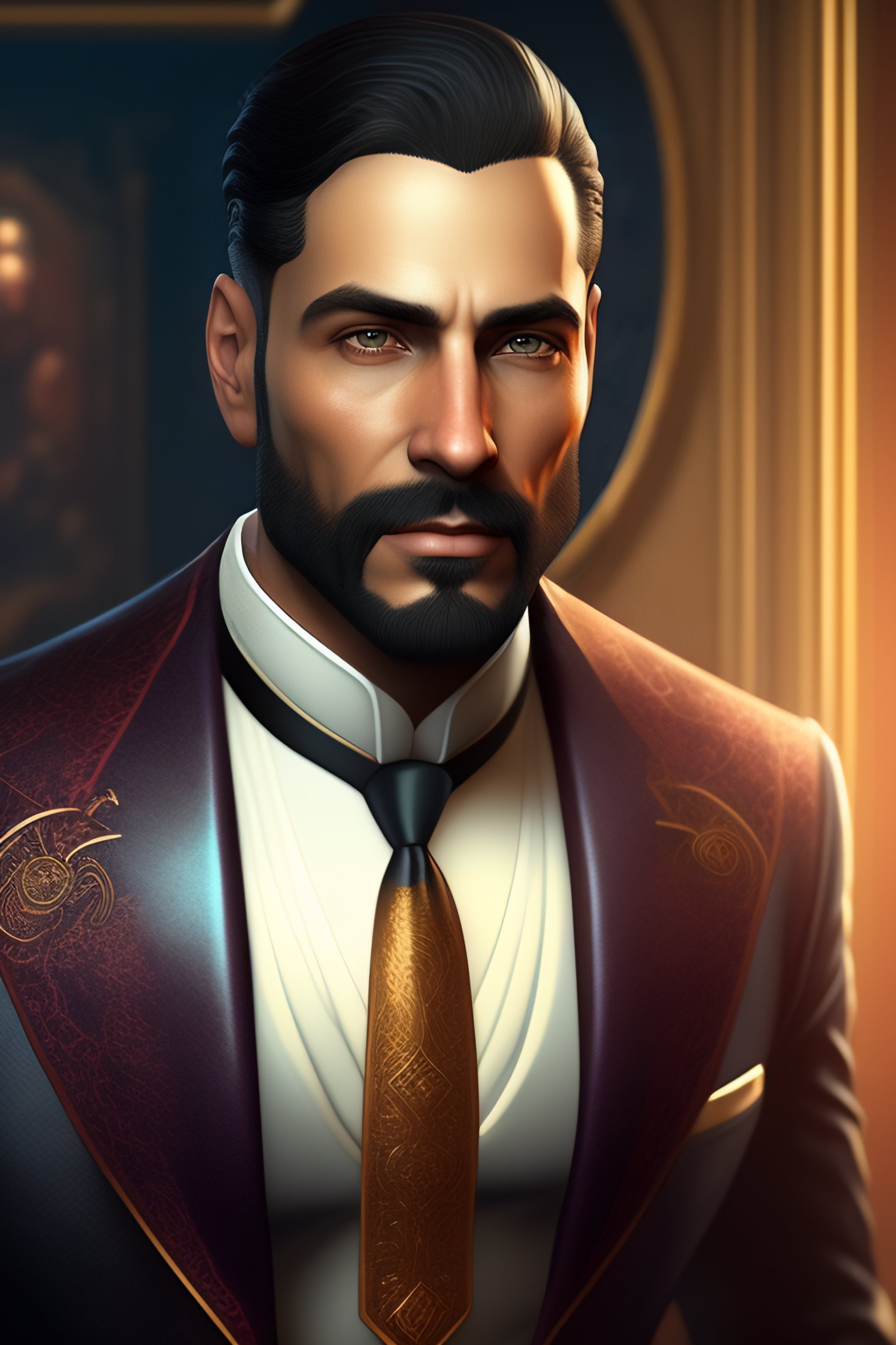 Lexica - Portrait of a parapsychologist, 1920, with used suit, epic ...