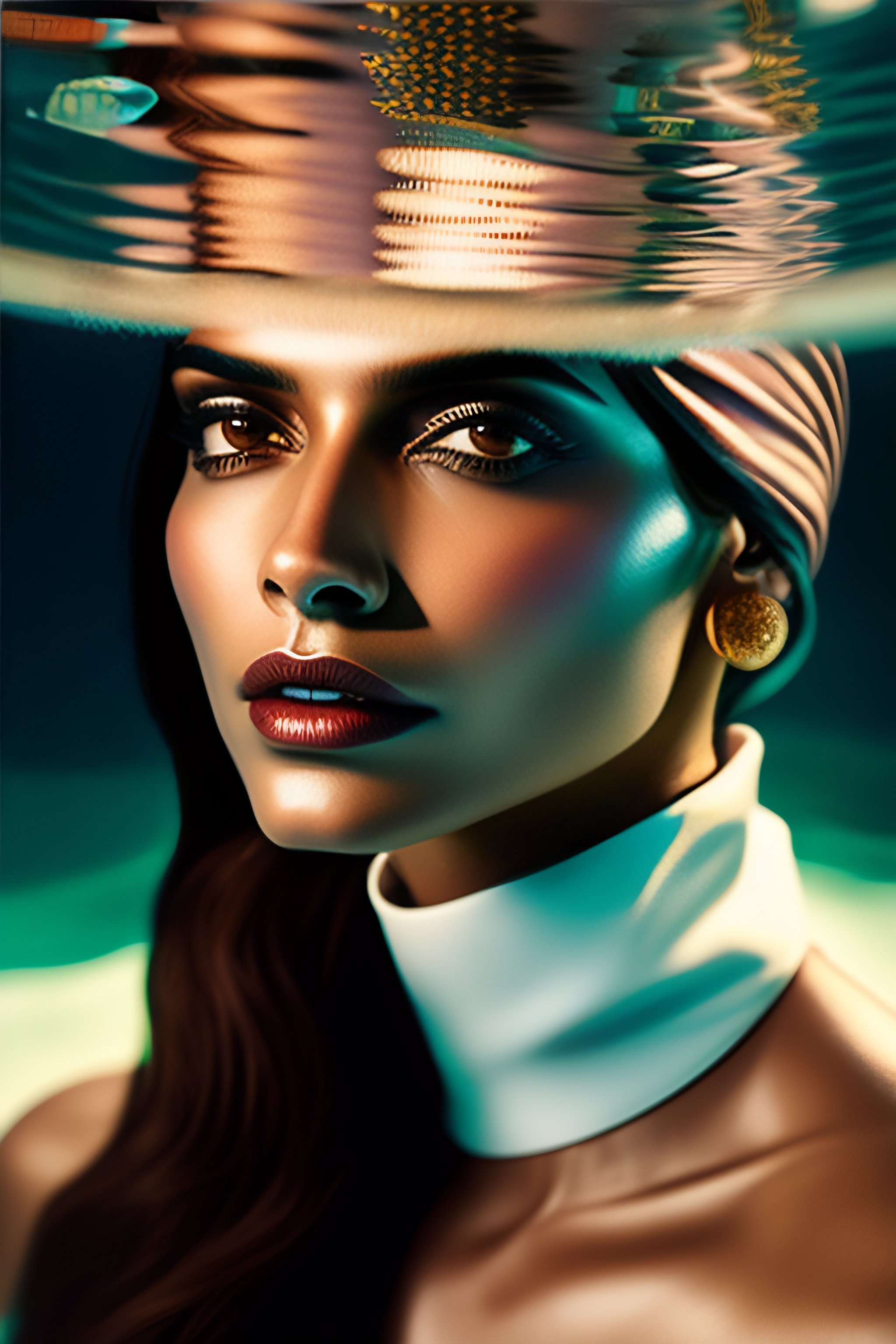 Lexica - Fisheye medium format photograph of a surreal fashion shoot ...