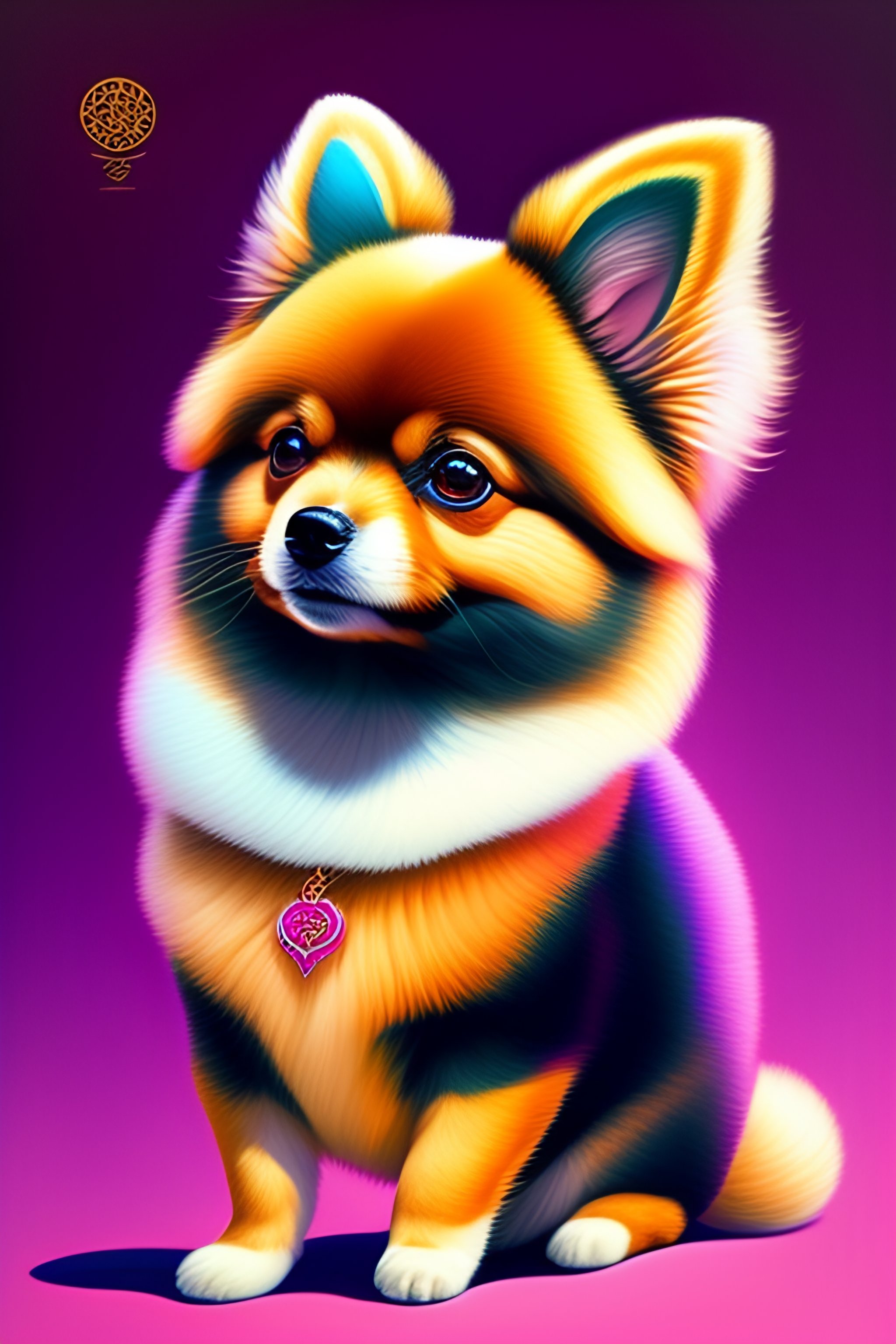 Lexica - A BEAUTIFUL Princess Pomeranian by Tristan Eaton, victo ngai ...