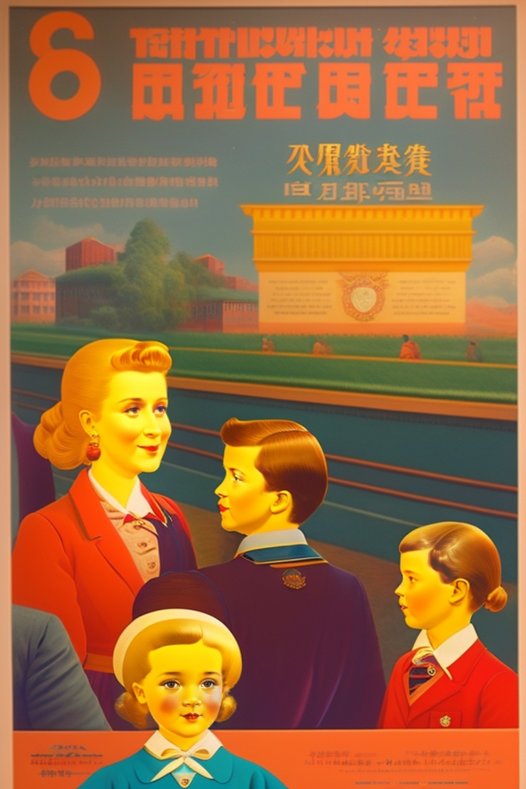 Lexica - Poster of the Soviet Union, teaching children at school