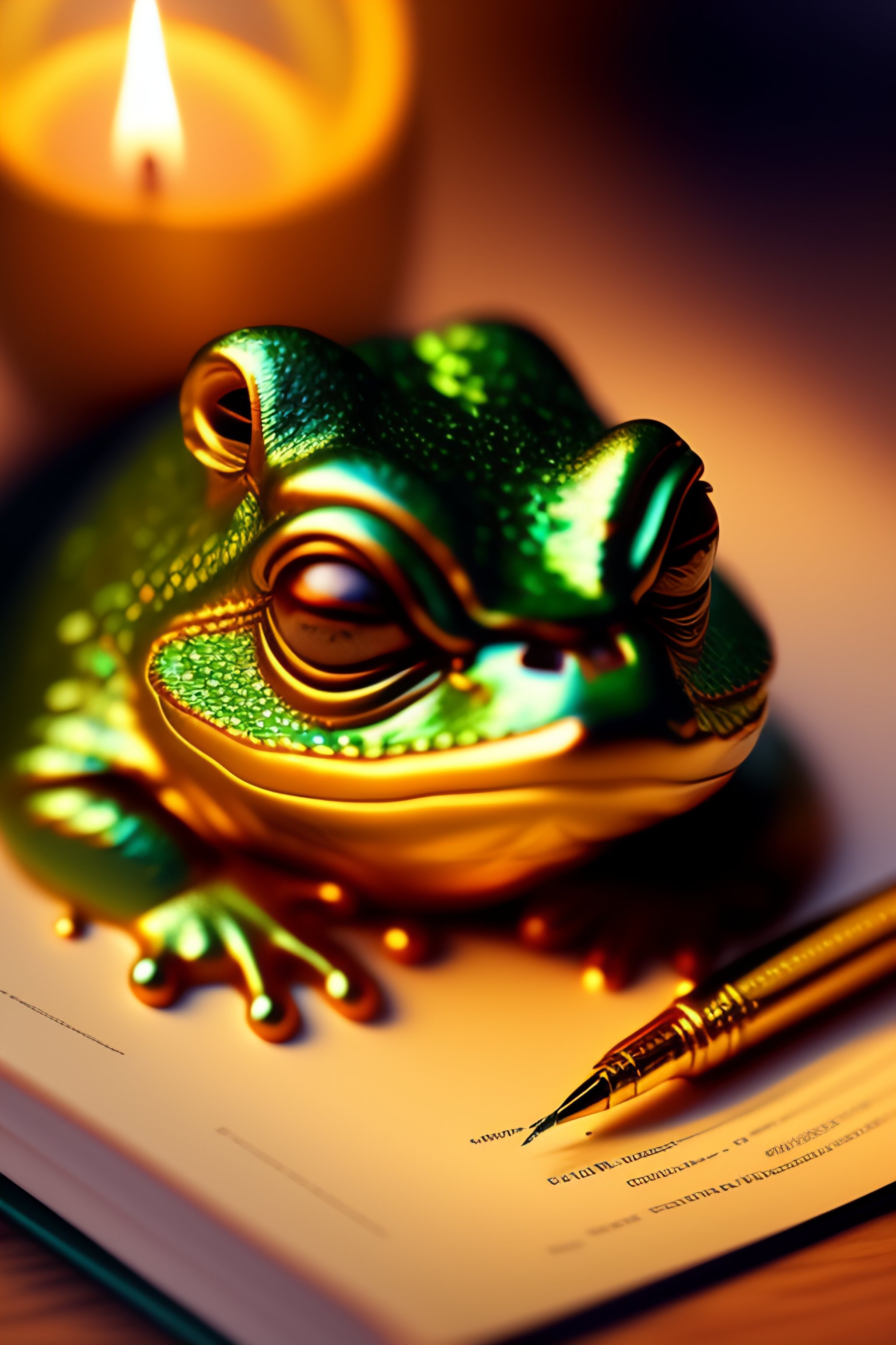 Lexica - An exhausted pepe the frog commiting tax fraud, paperwork ...