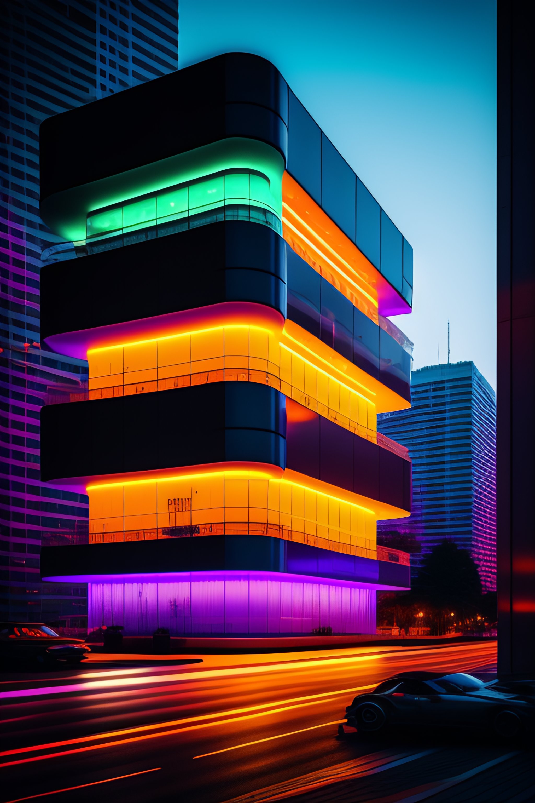 Lexica - A cyberpunk cityscape, photographed by William Eggleston. Shot ...
