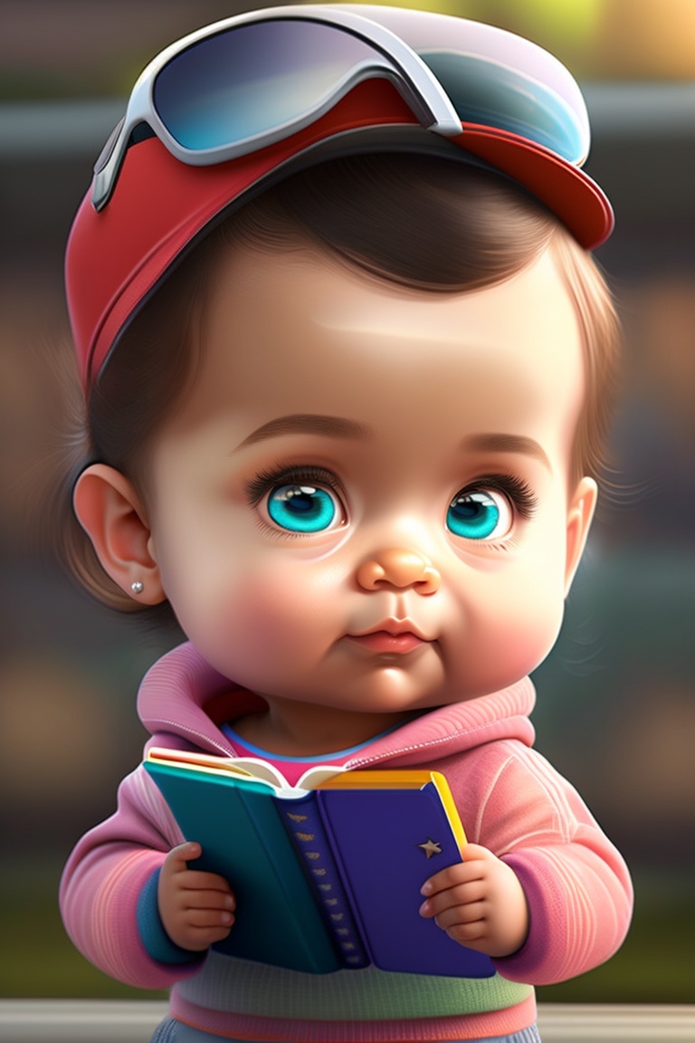 Lexica - Smart baby , cartoon ,porfile picture