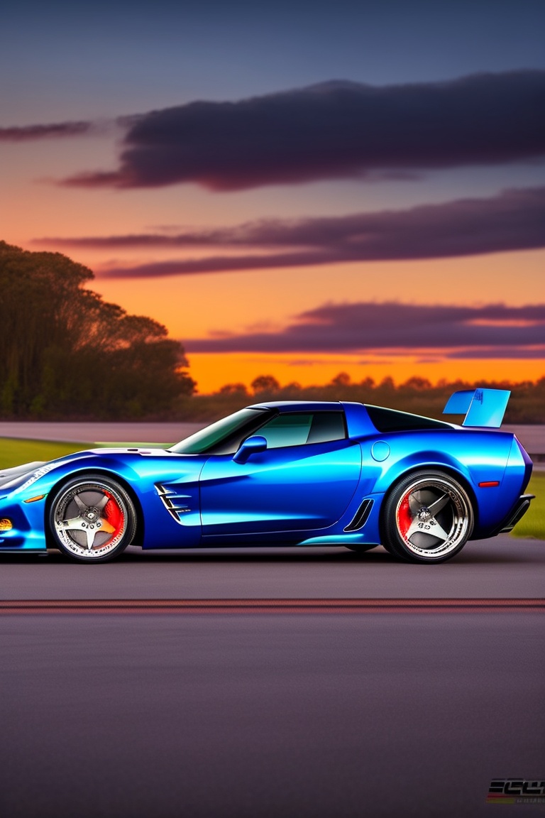 Lexica - 2004 corvette Z06, c5r, wide body, electron blu, racing