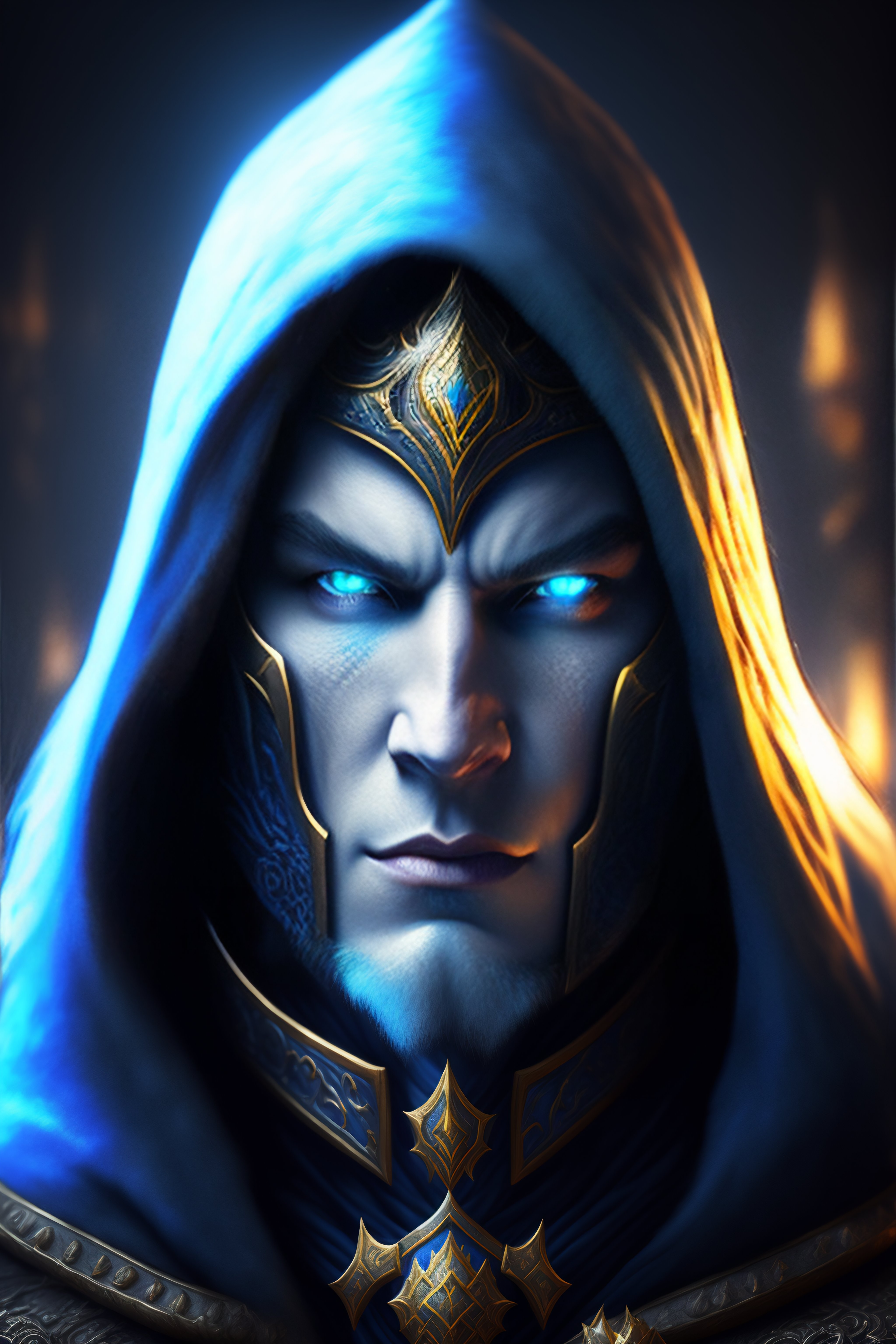 Lexica - Portrait of lich king from warcraft, mate painting, 8k, 3d ...
