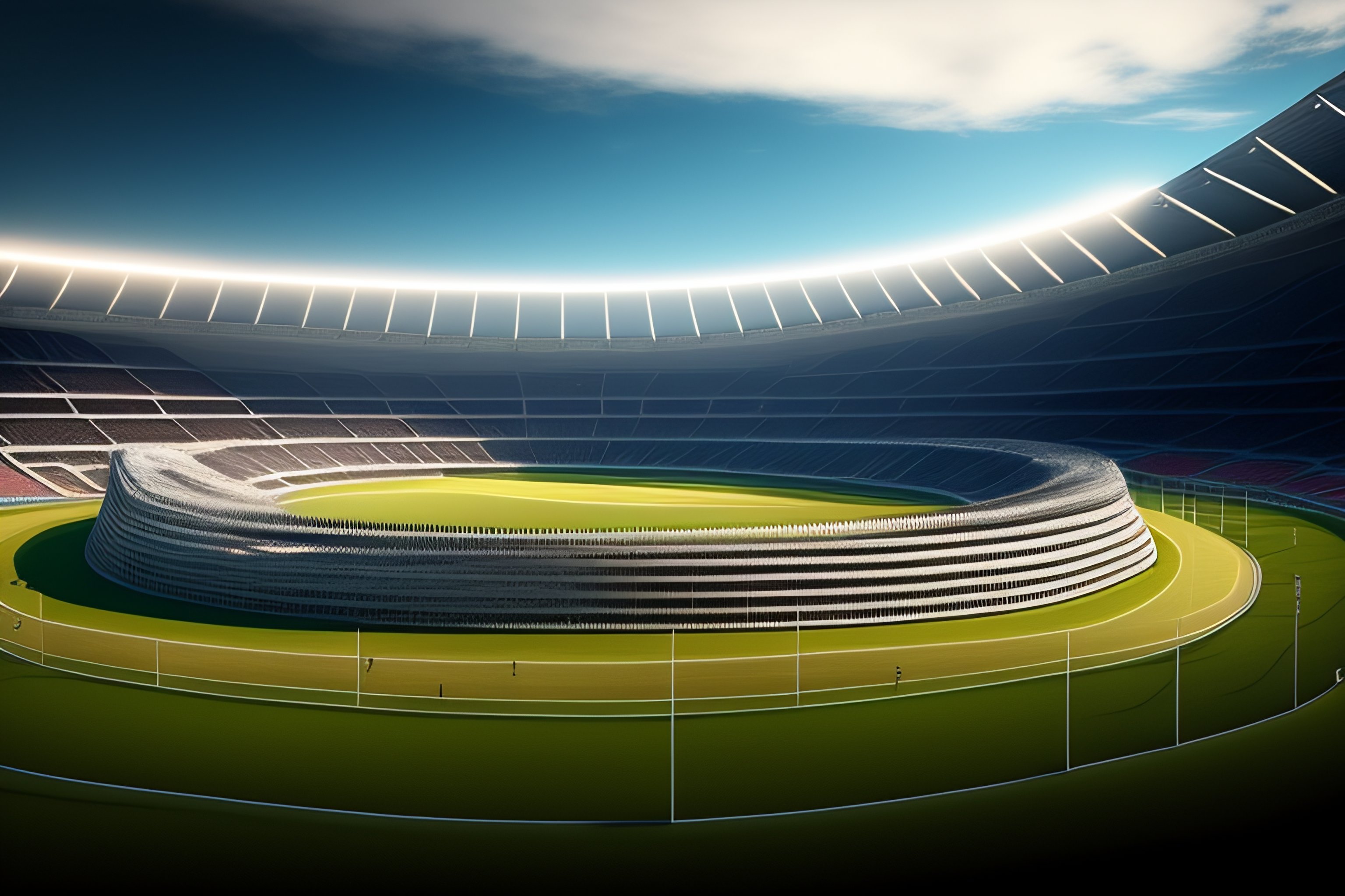 Lexica - A soccer stadium made of bones, bones structure, designed by ...