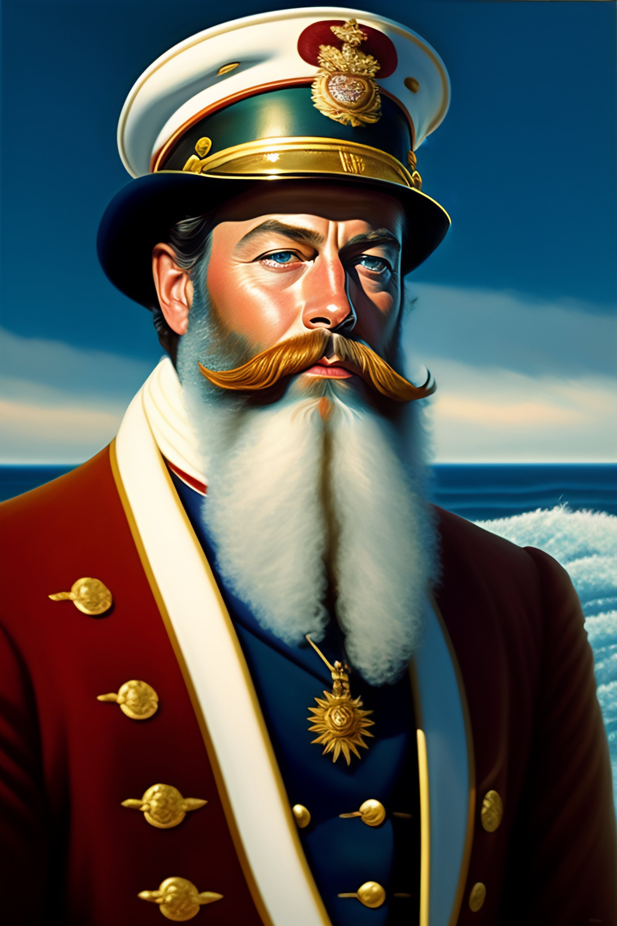 Lexica - Sea captain. rex harrison, trimmed beard, handsome, intricate ...