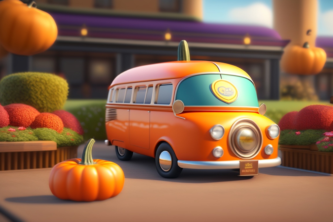 Lexica - Funny pumpkin bus with kids hyper-realistic, 8k, ultra hd ...