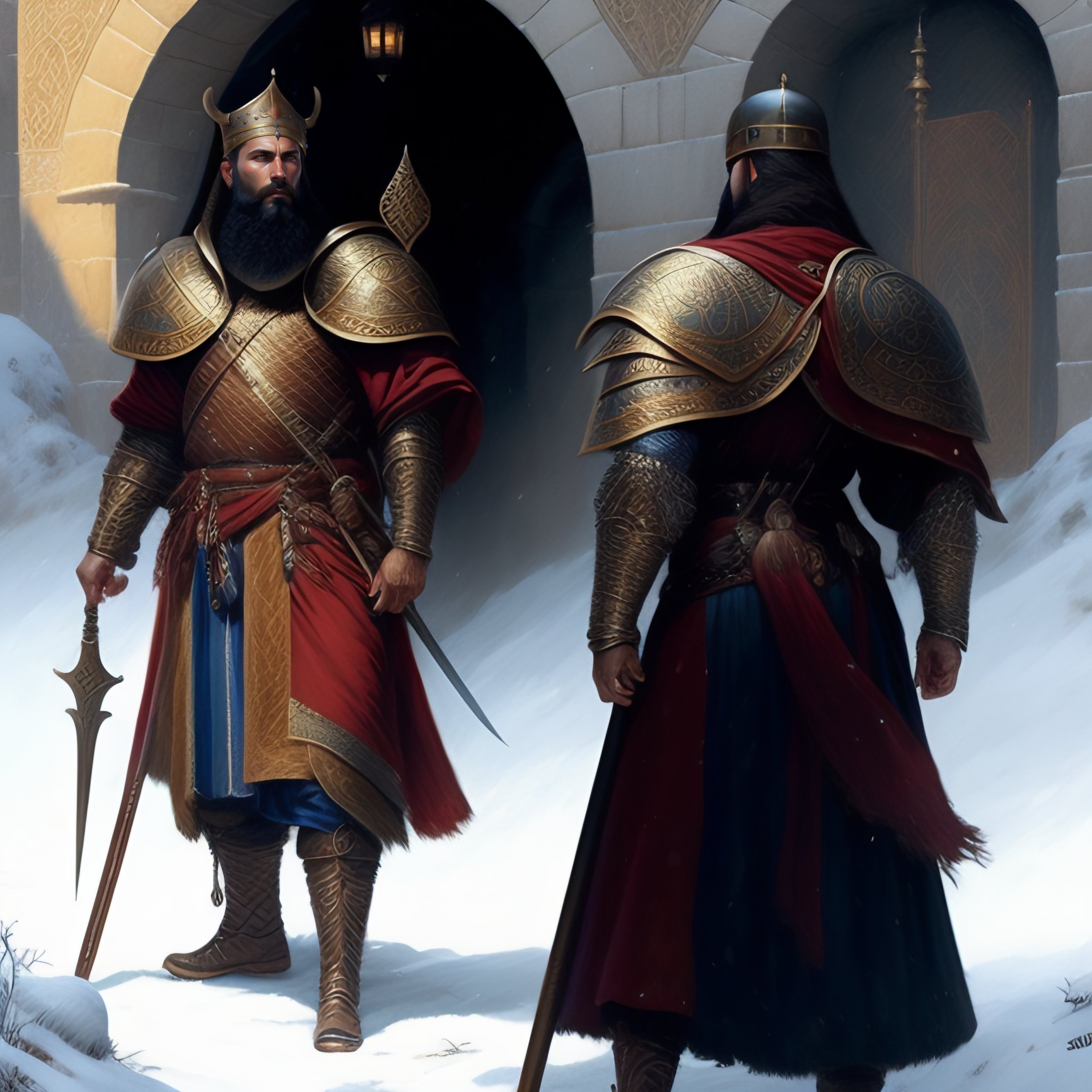 Lexica - Medieval varangian guard, concept art, intricate details ...