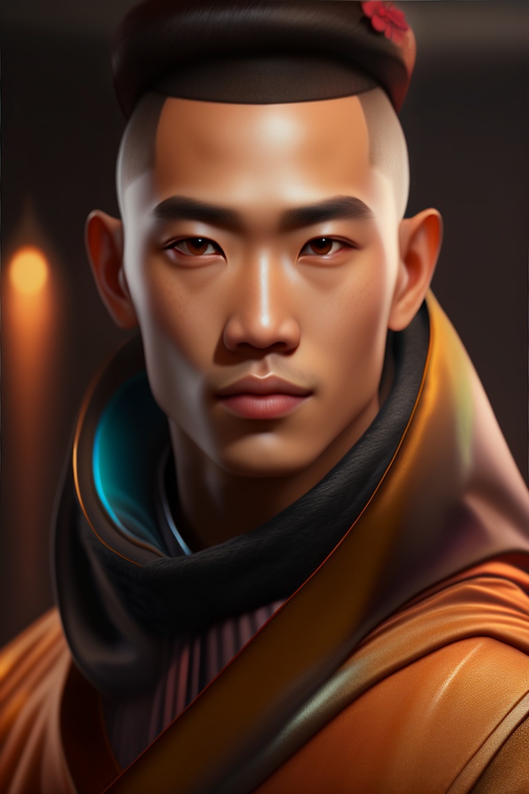 Lexica - Ai monk image ,realistic look hdr 8k
