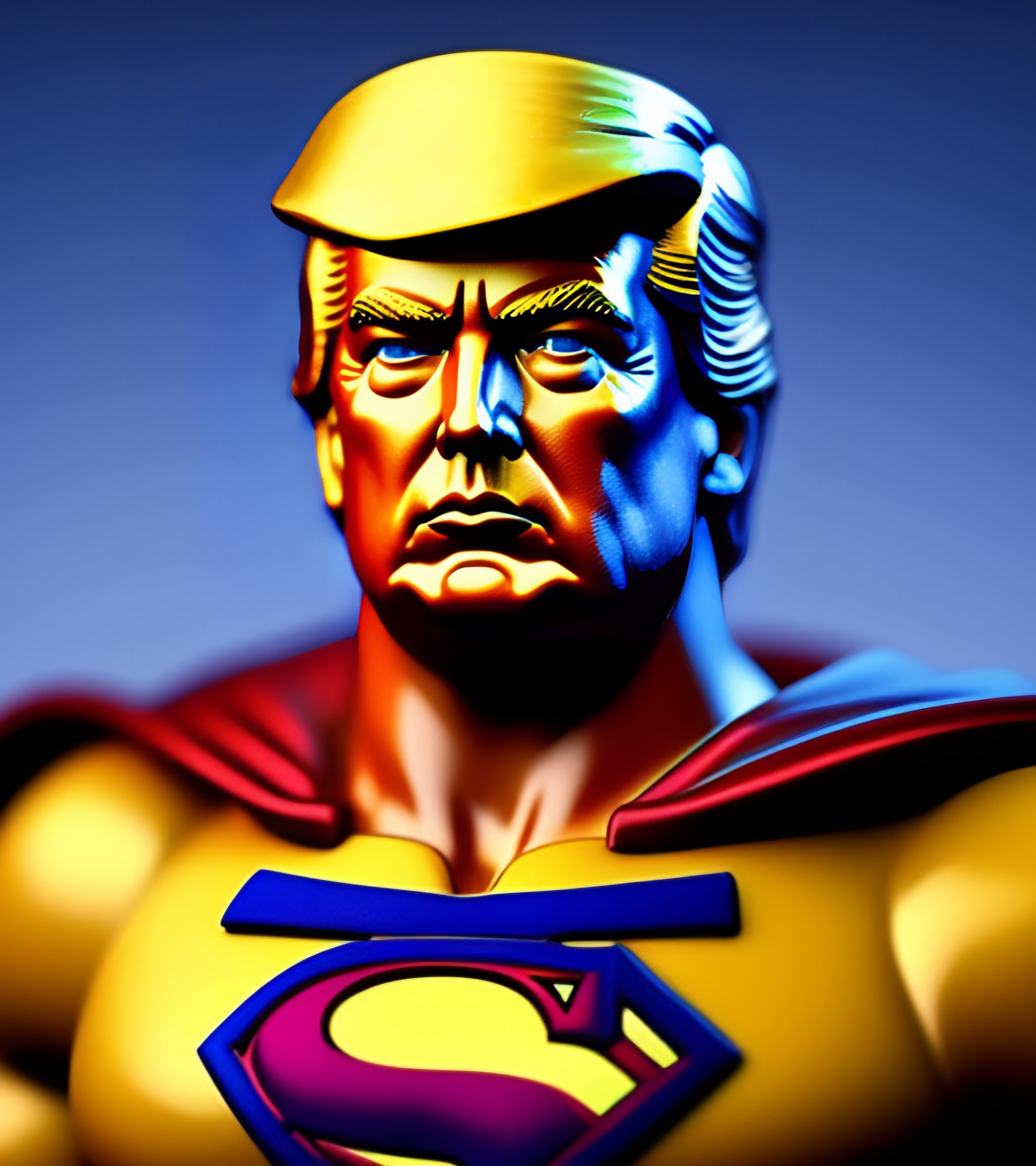 Lexica - Donald Trump, dressed as superman, funko realistic 3d render ...