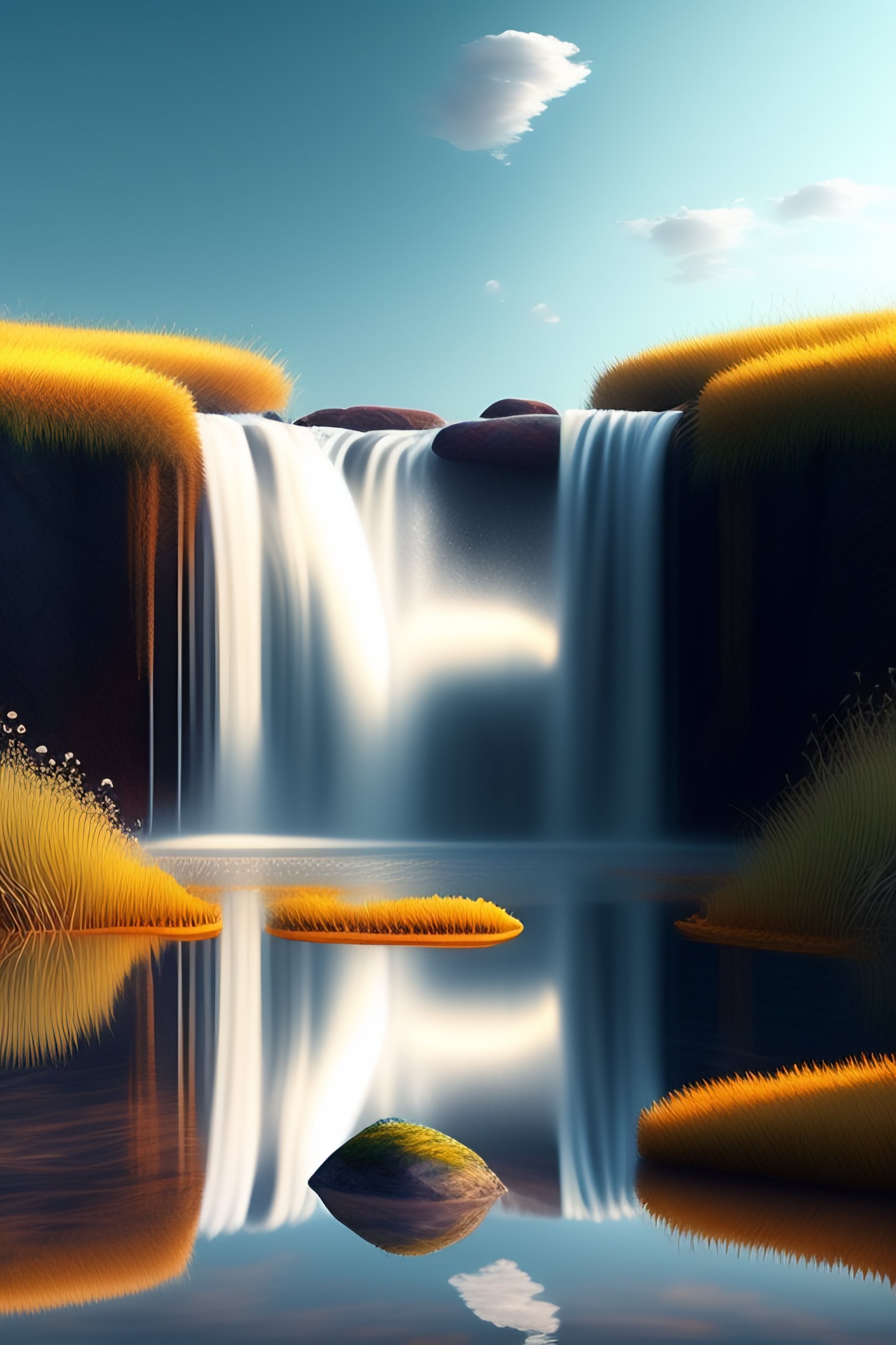 Lexica - White puddle super cute fantasy realism