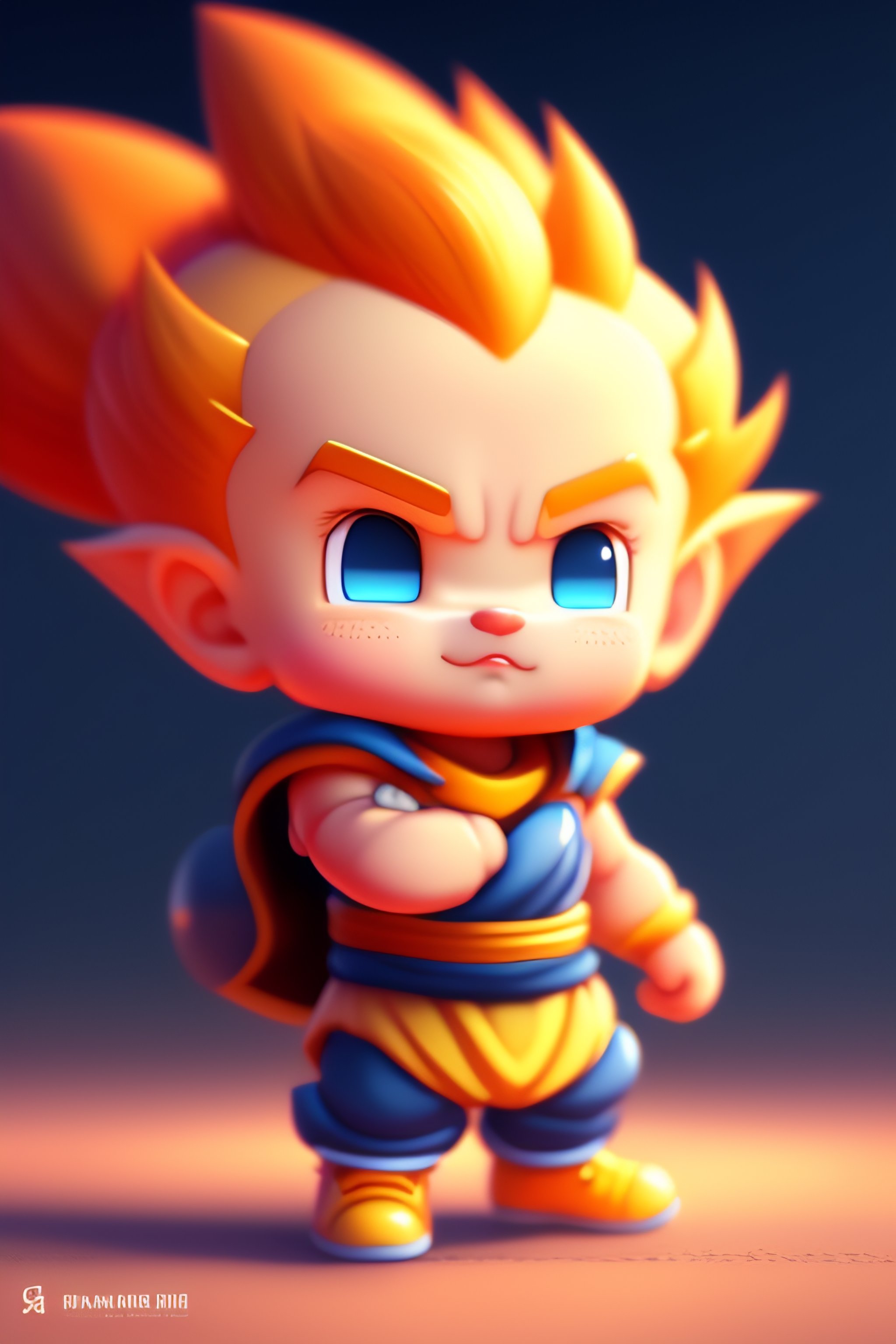 Lexica - Cute and adorable cartoon goku baby, fantasy, dreamlike ...