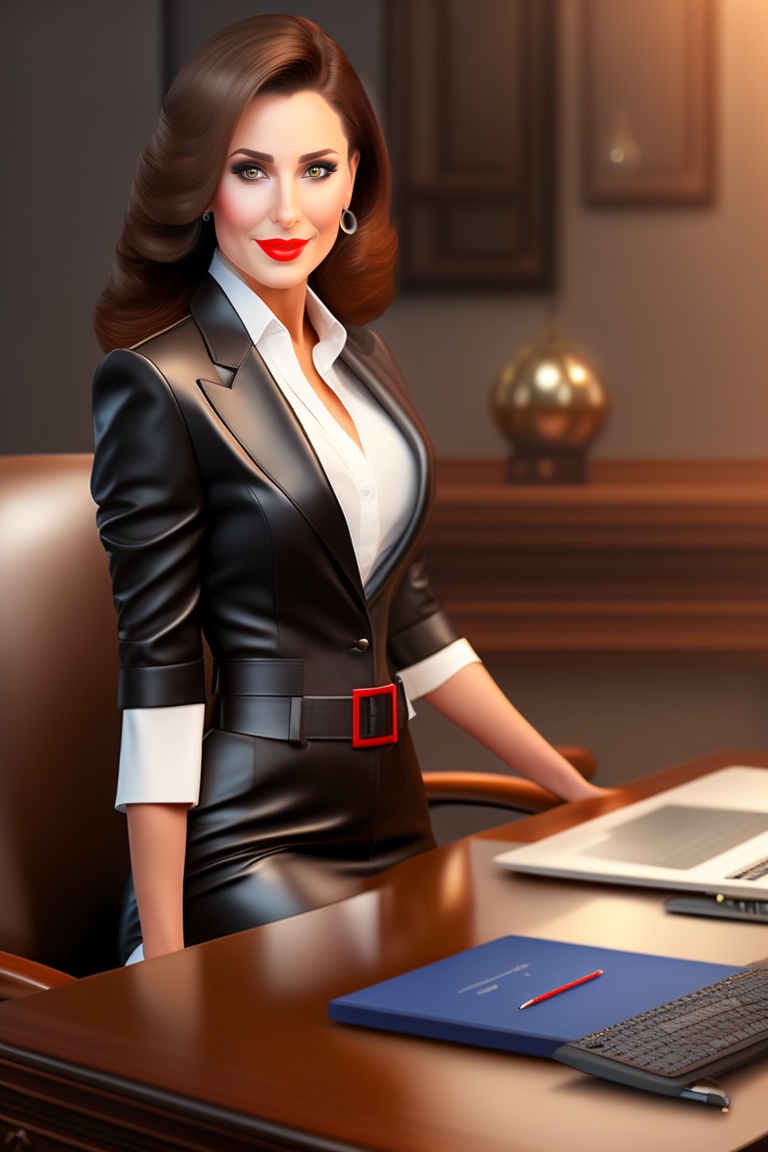 Lexica - Attractive mid-30s brunette female business woman, pantyhose ... Lexica - Attractive mid-30s brunette female business woman, pantyhose ...