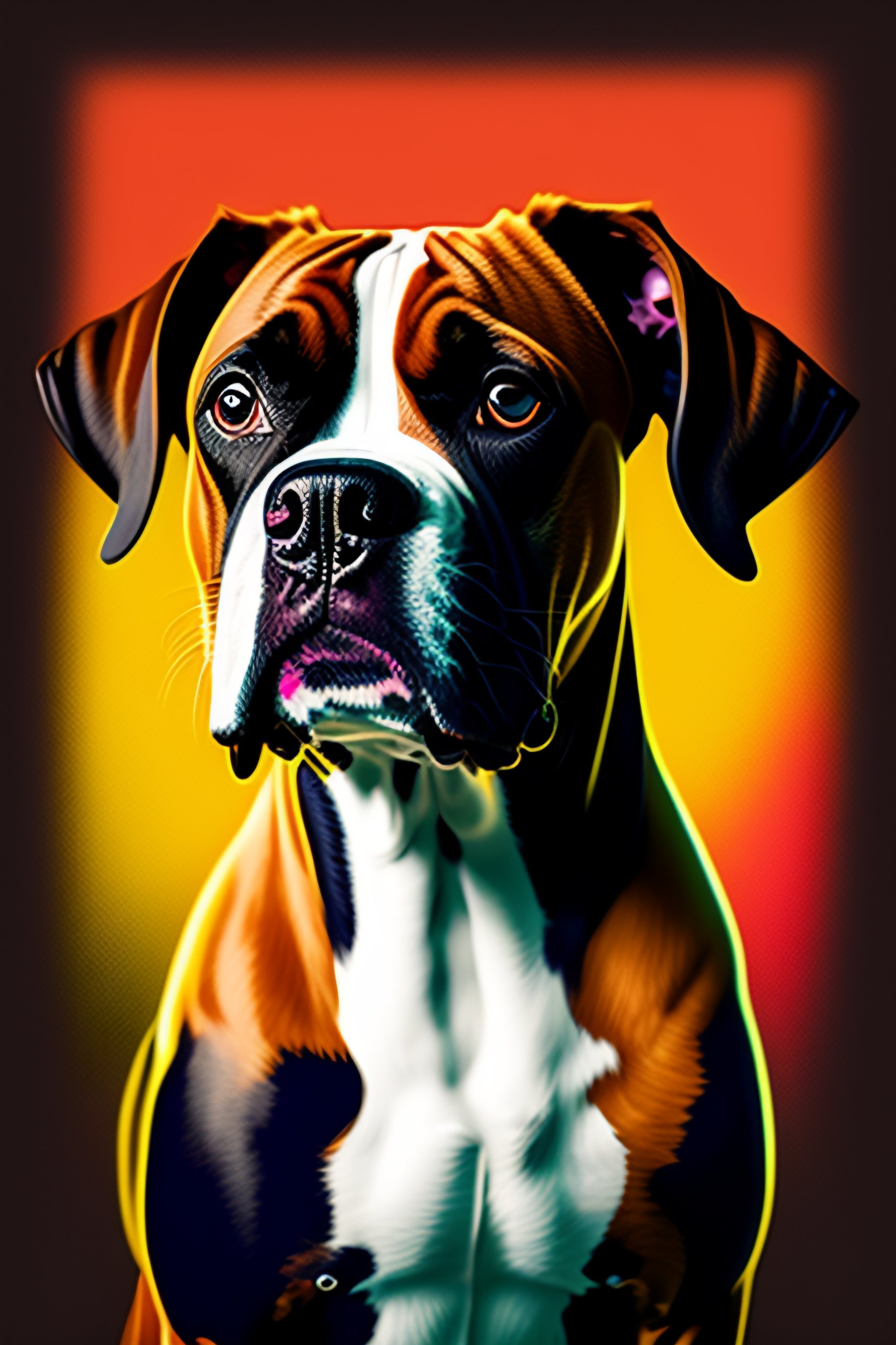 Boxer Dog Pop Art