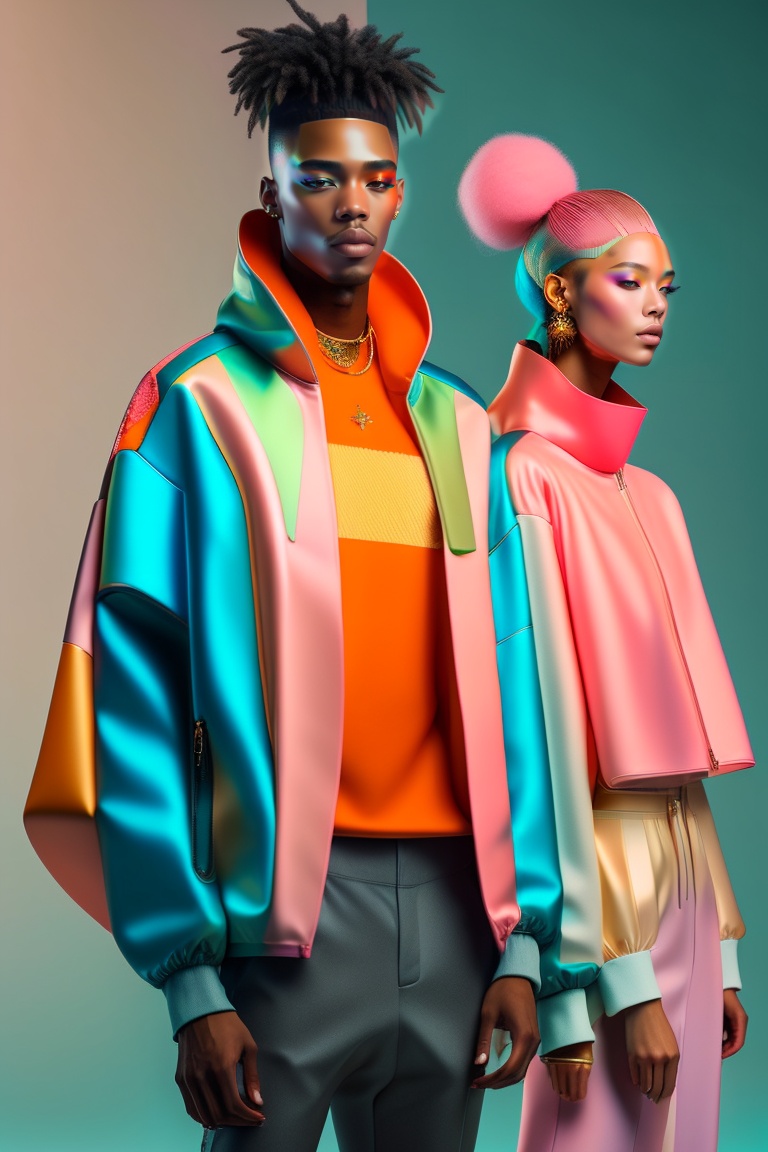 Lexica - Female and male fashion in the year 2053 summer collection ...