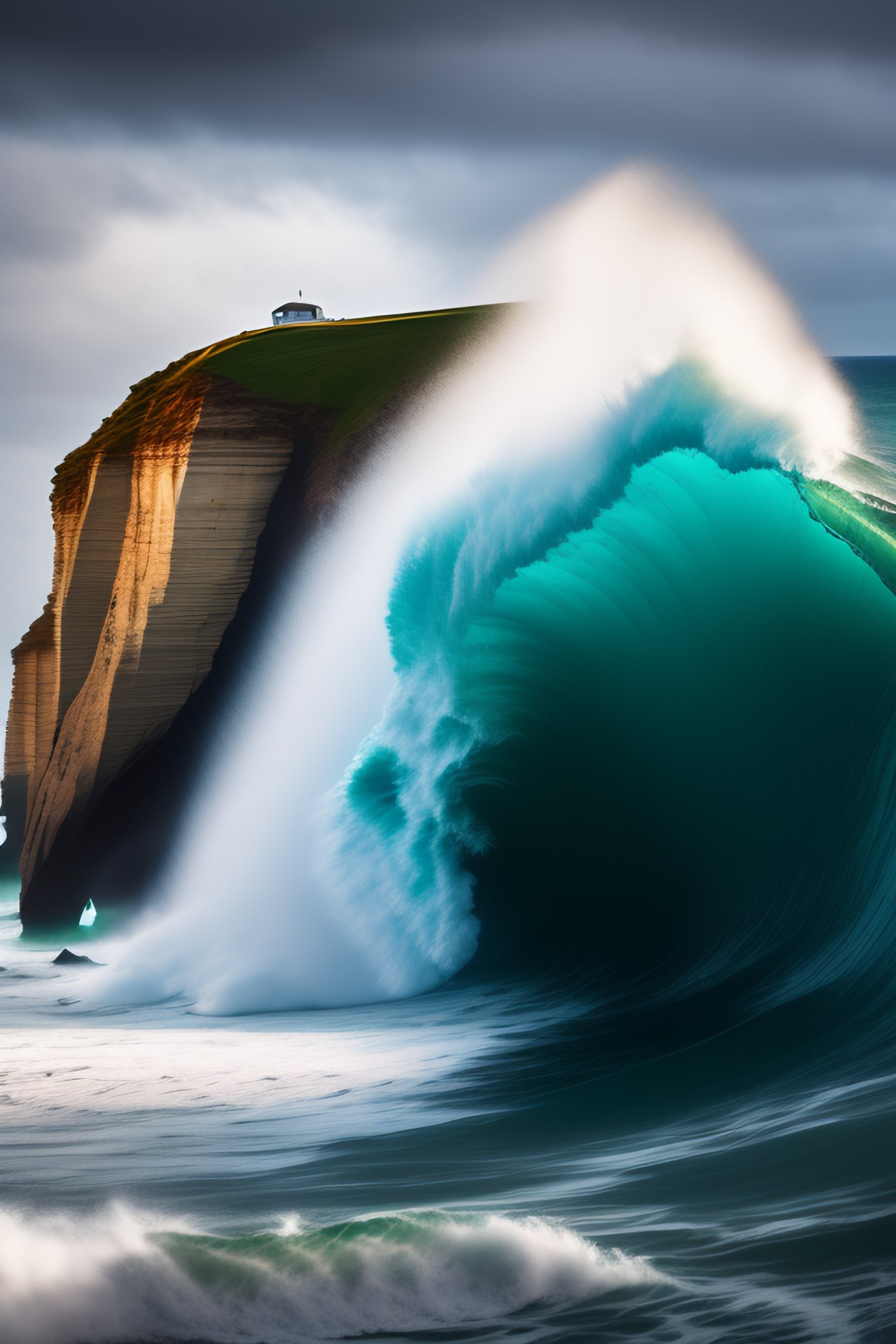 Lexica - Cliffs Sea Stormy Coastal landscape Rugged coastline Angry sea ...