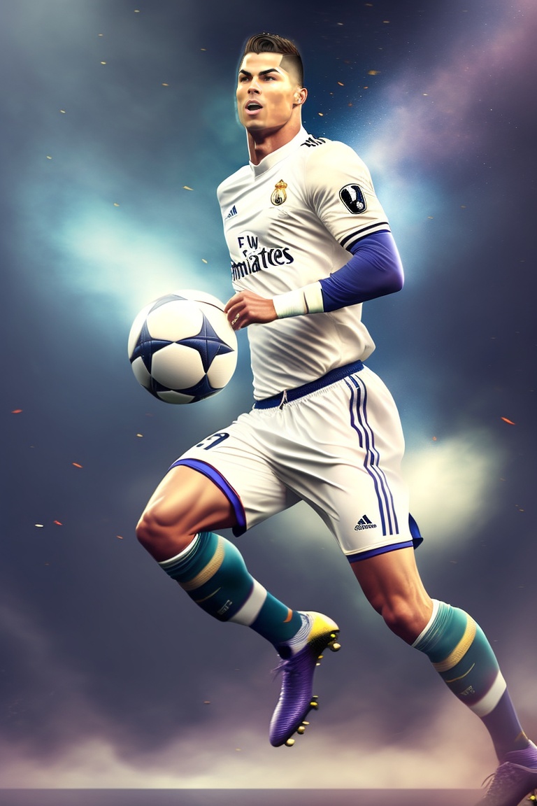 Lexica - Cristiano Ronaldo, king , football,throne,real madrid,robot ...