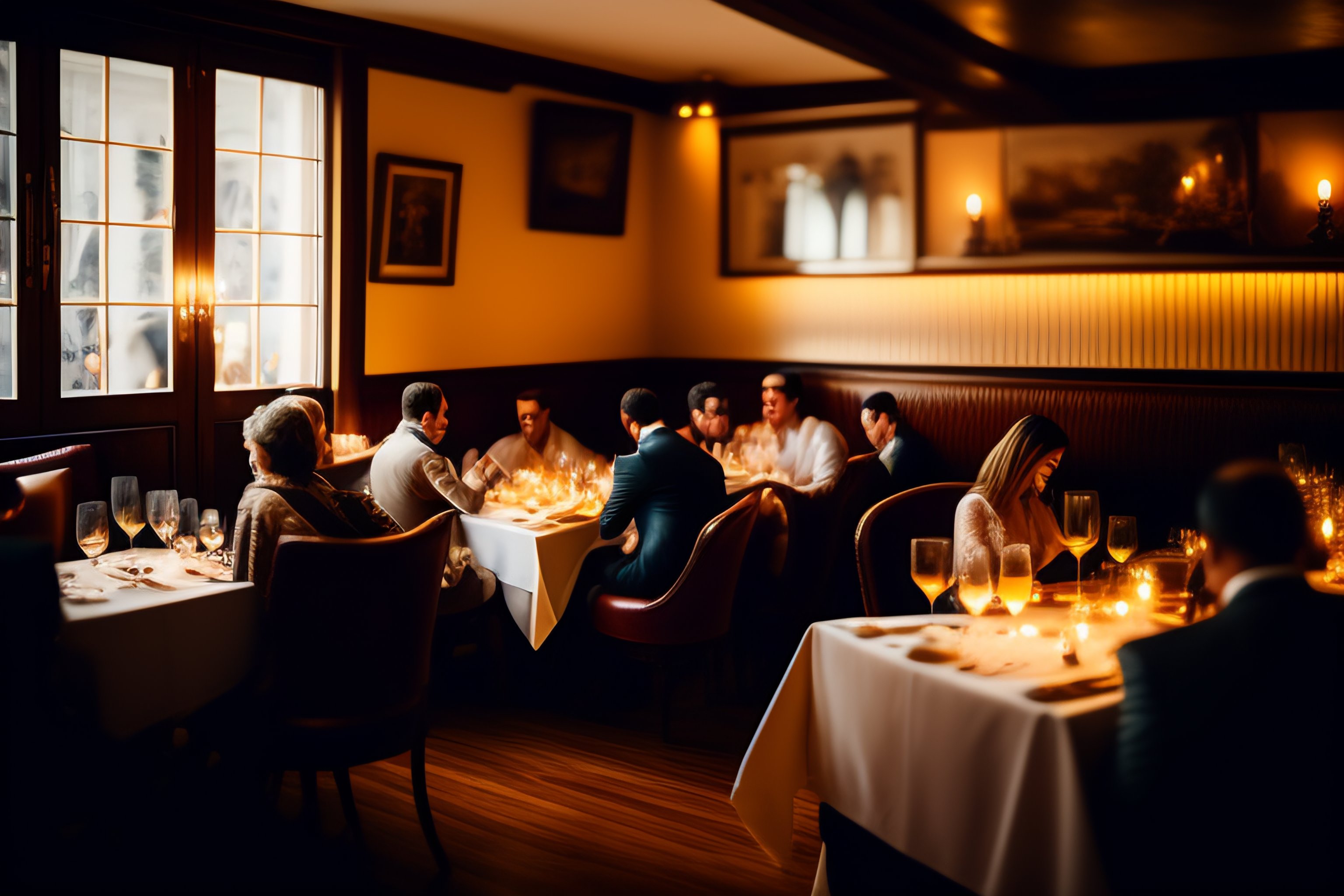 Lexica - An Italian restaurant, vintage style, indoor, photography ...