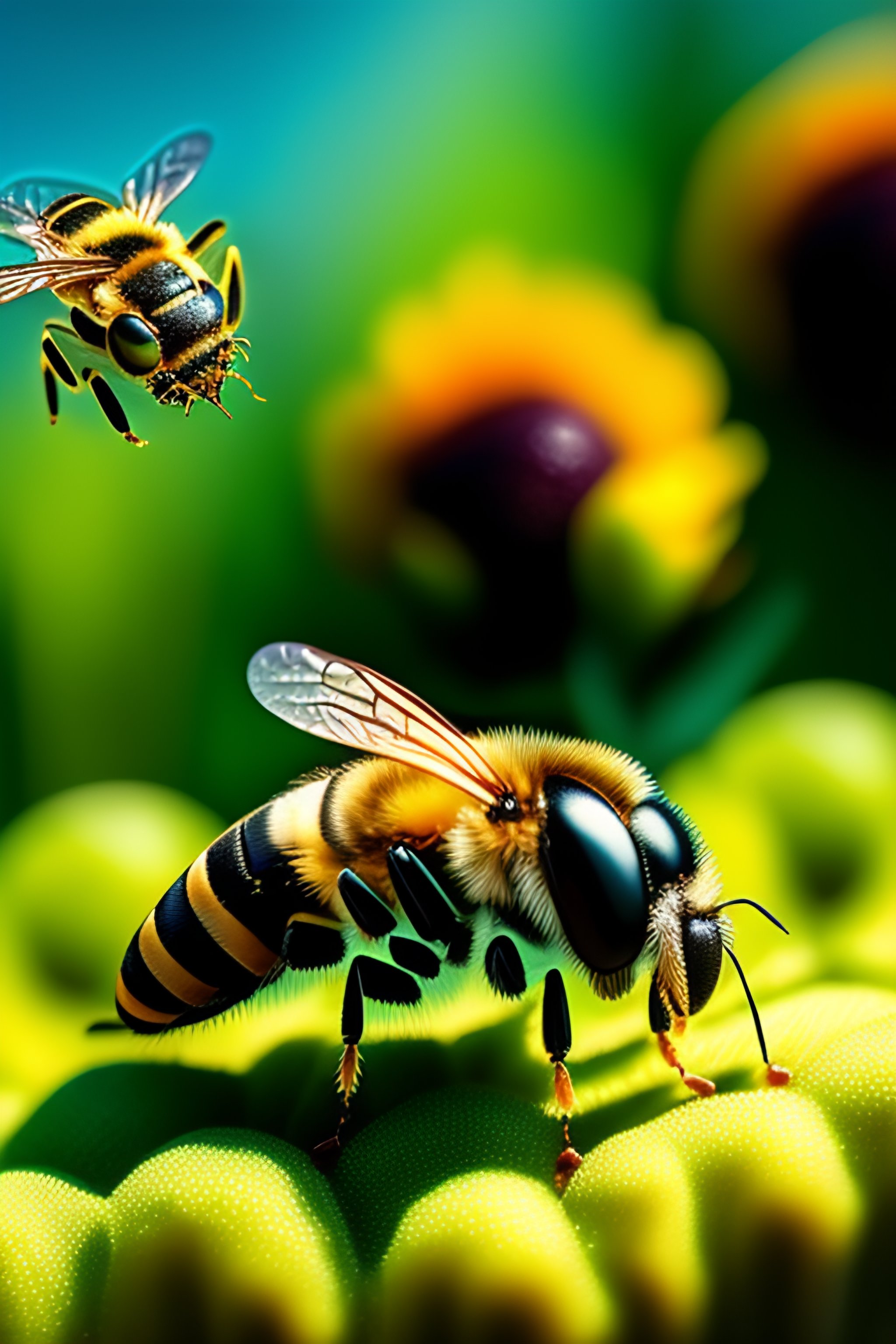 Lexica - Buzzy bee chases wasps out the meadow