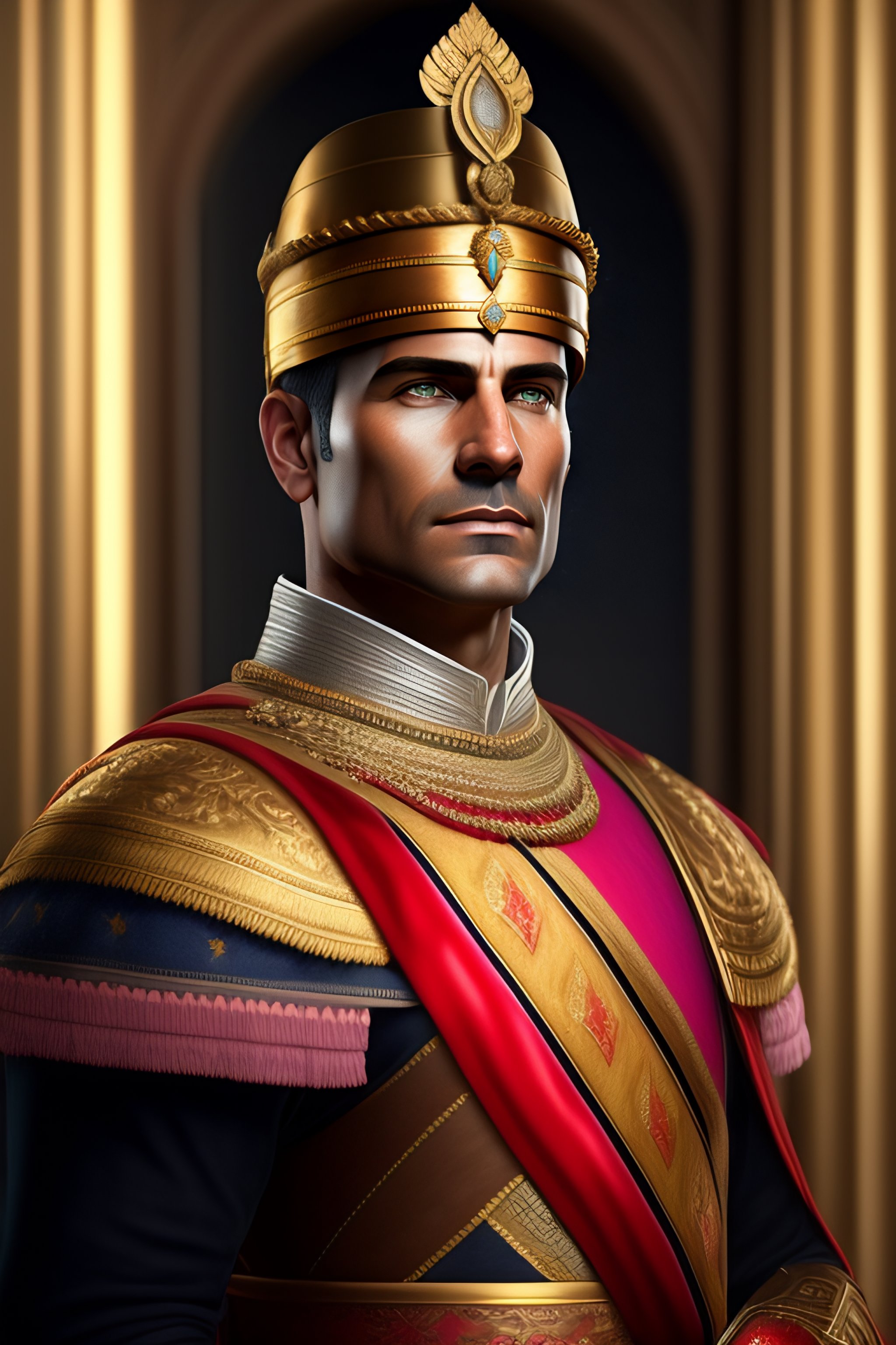 Lexica - Full body portrait of a realistic antique roman general ...