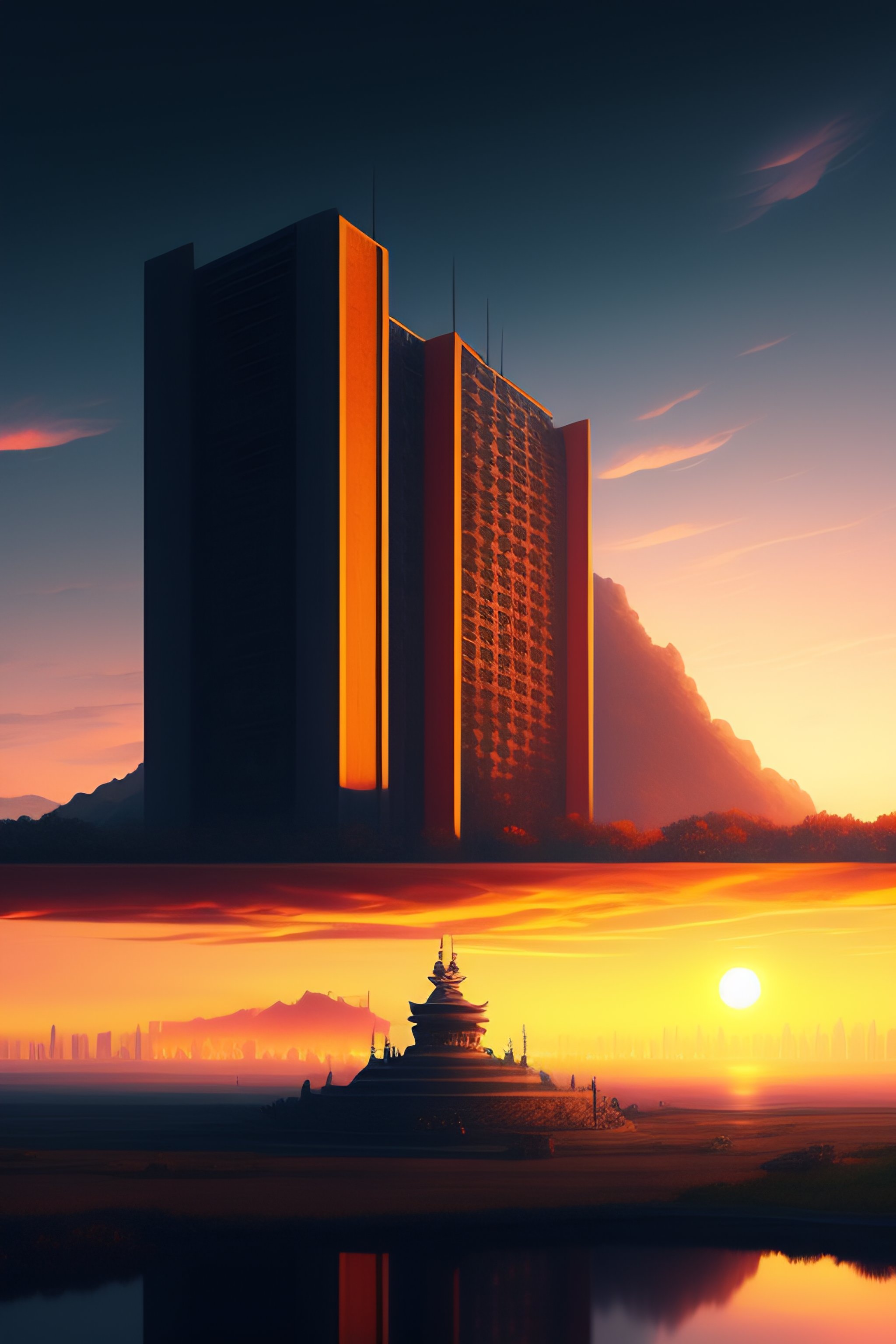 Lexica - Baroque oil painting of environment of a empty world ...