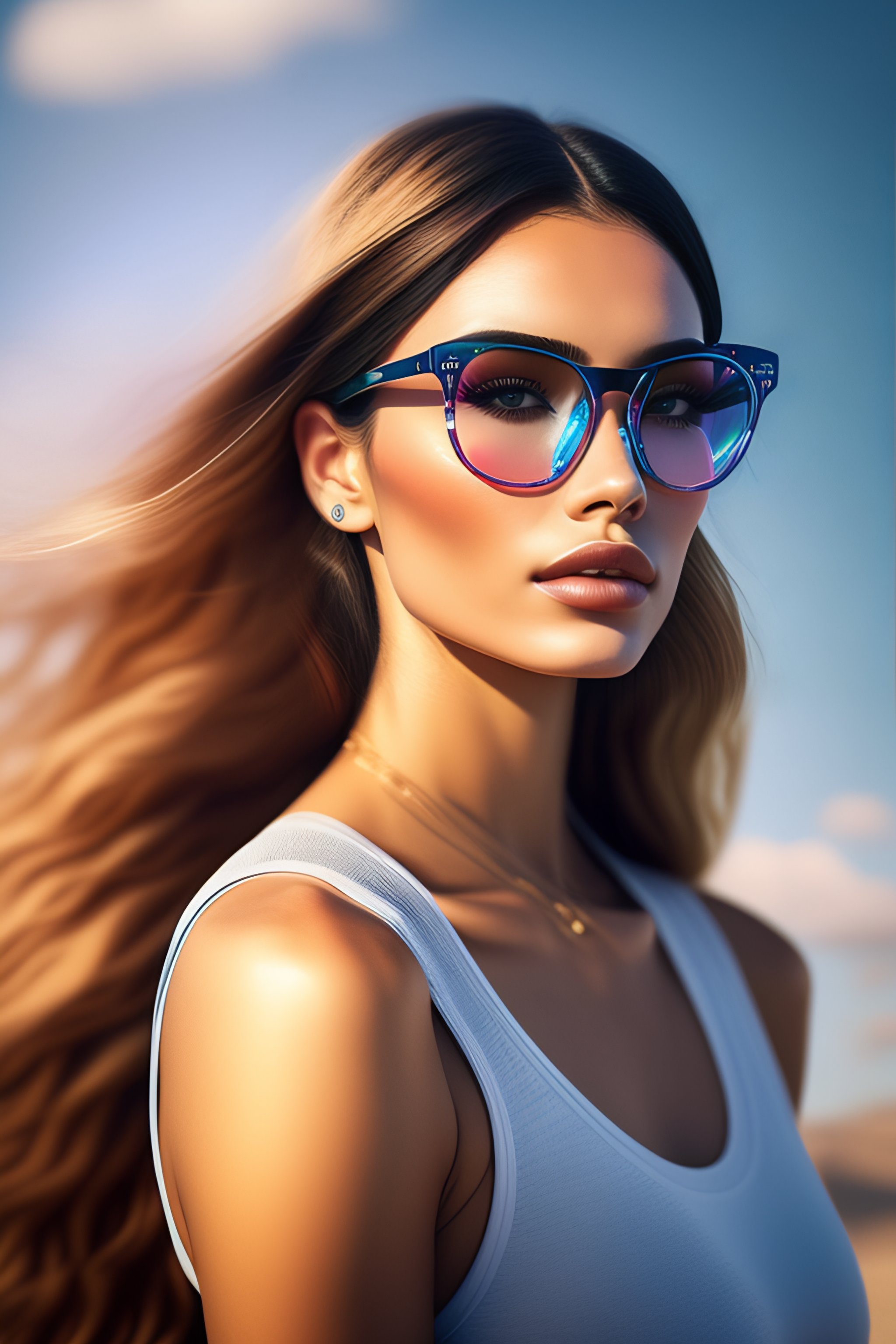 Lexica Girl Wear Glass