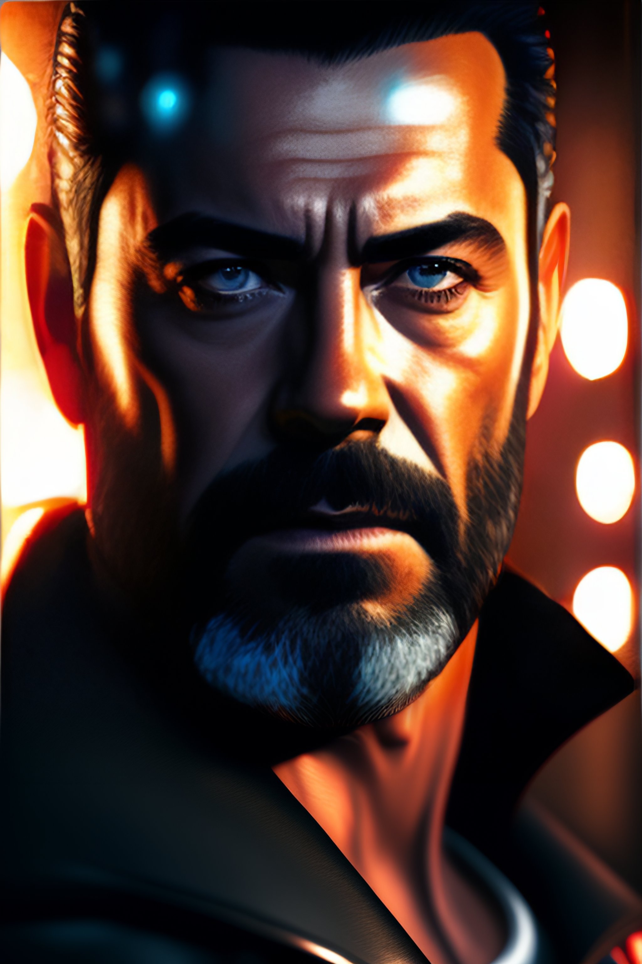 Lexica - Portrait art of negan walking dead, 8 k ultra realistic, lens ...