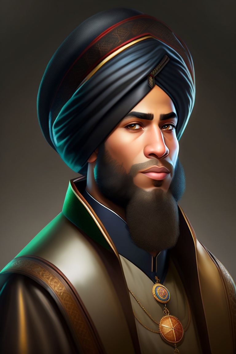 Lexica - A turbaned, forward-looking Shiite Muslim cleric with a black robe