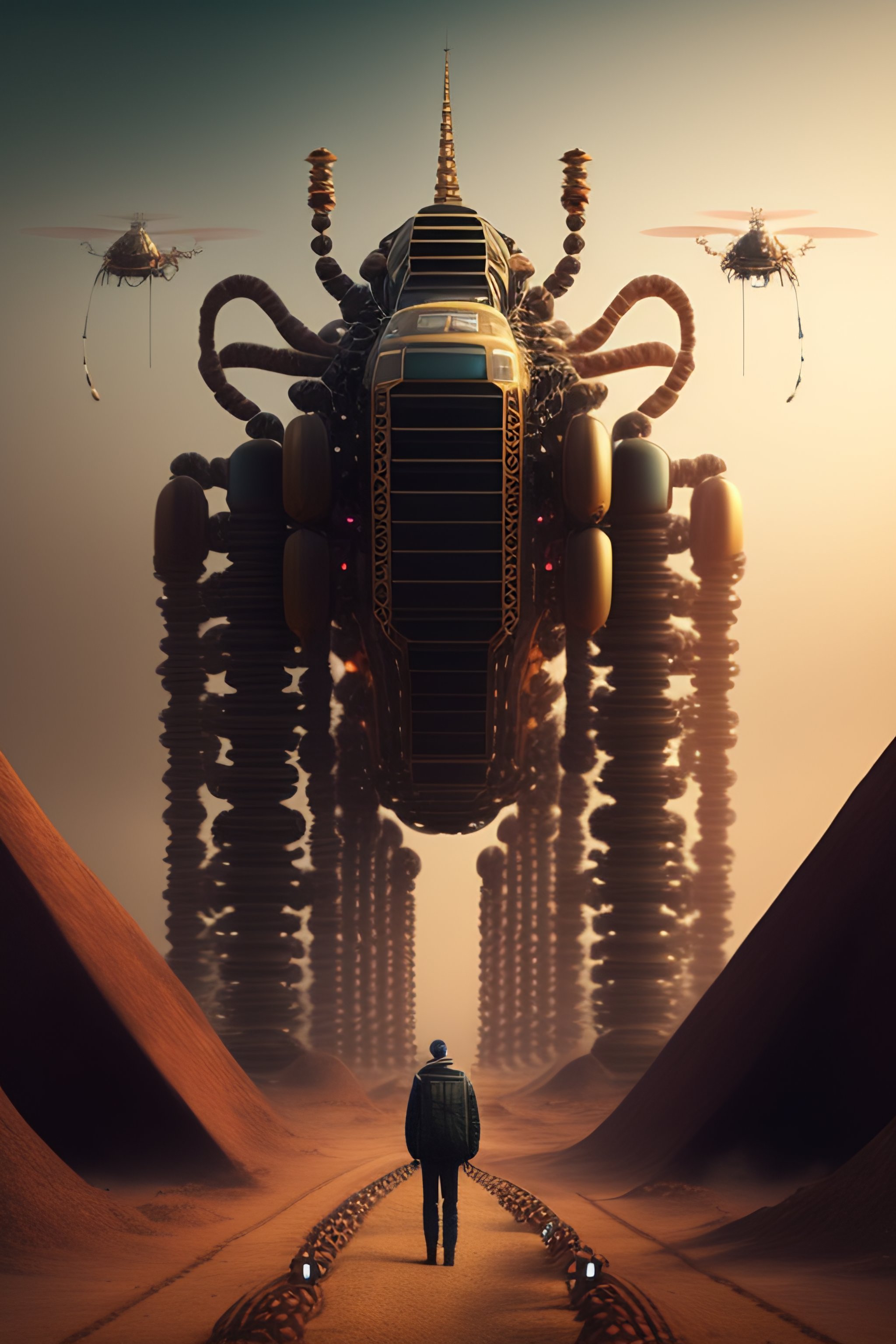 Lexica - A human being with 8 legs