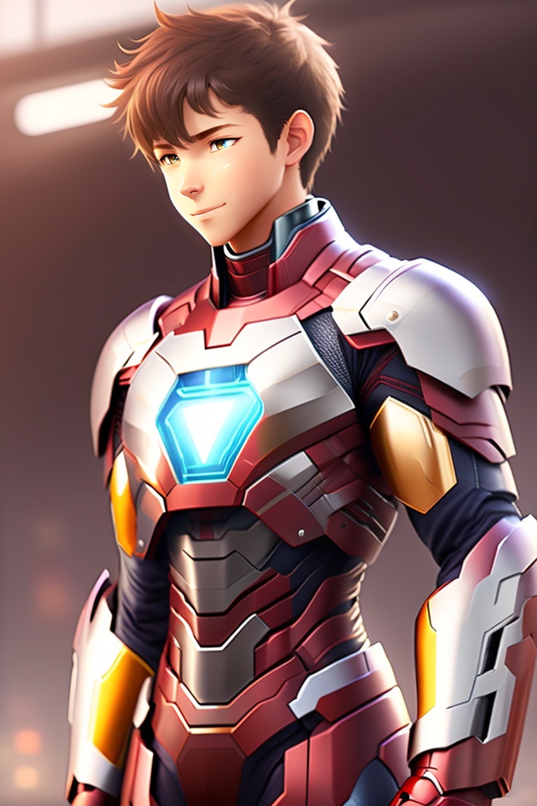 Lexica - Iron man, animation boys cute boy,15year old