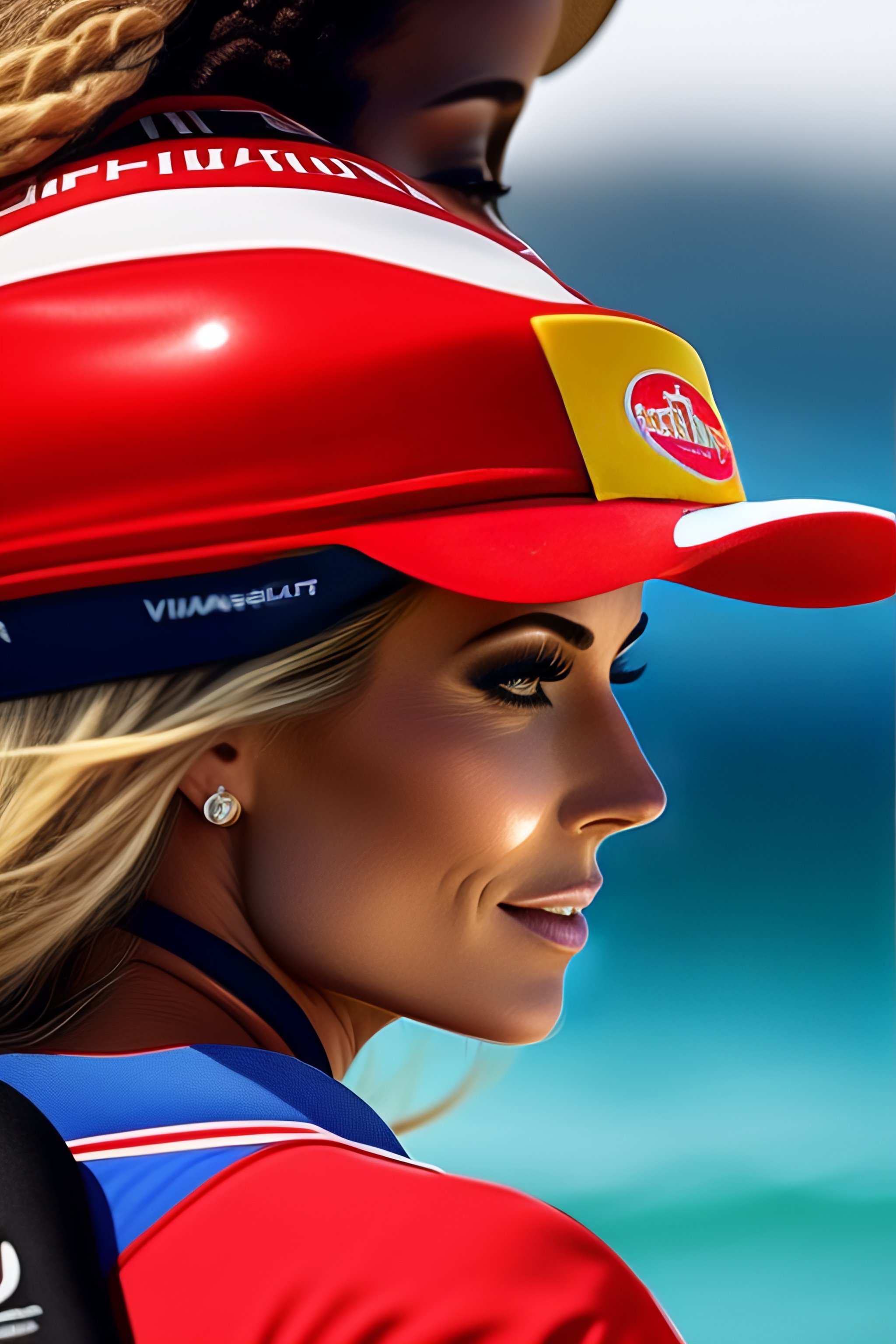 Lexica - A female lifeguard pulls up a helping hand