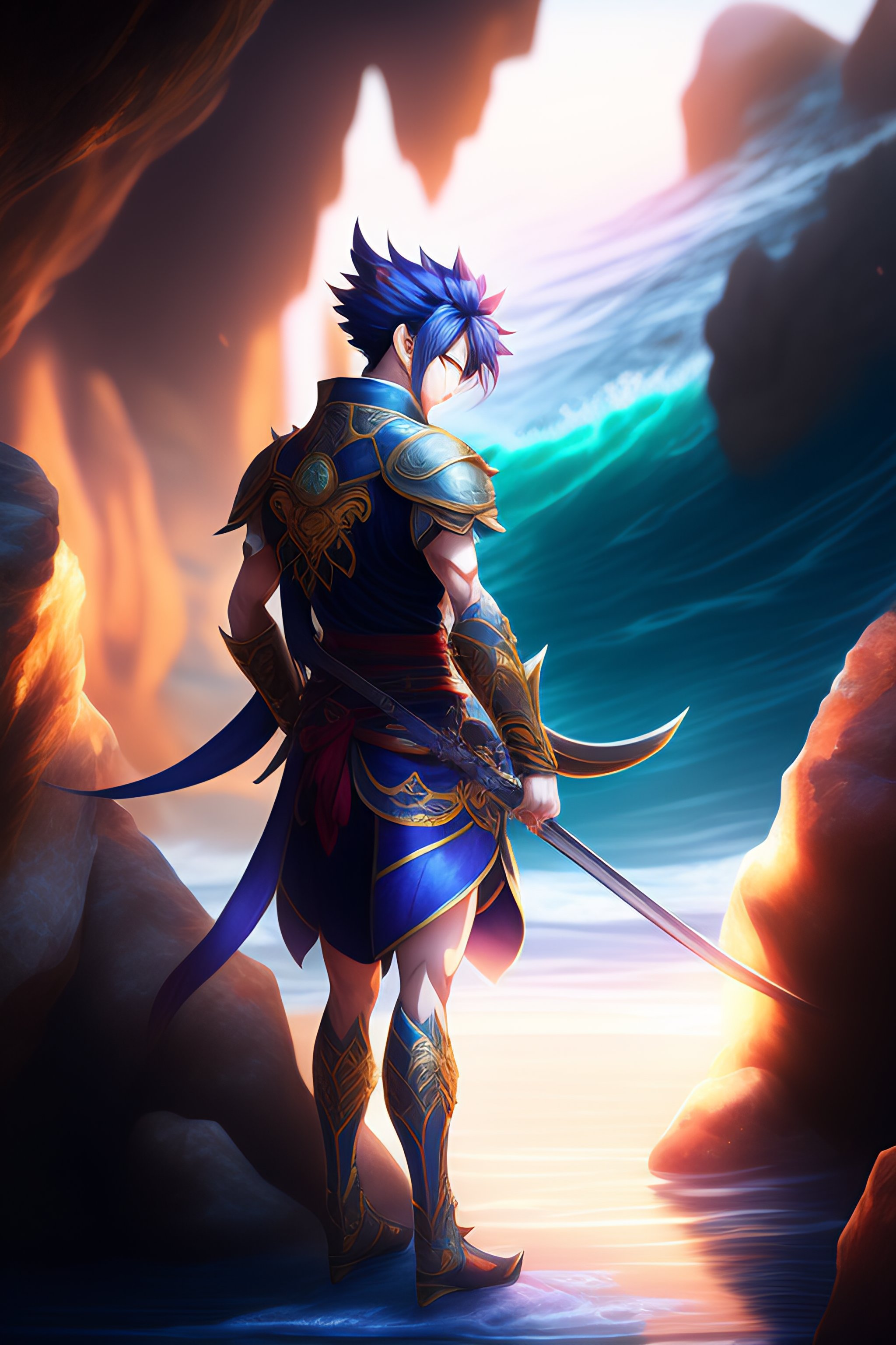 Lexica - Full body, anime style, shen-he, genshin, string pose, Dark ...