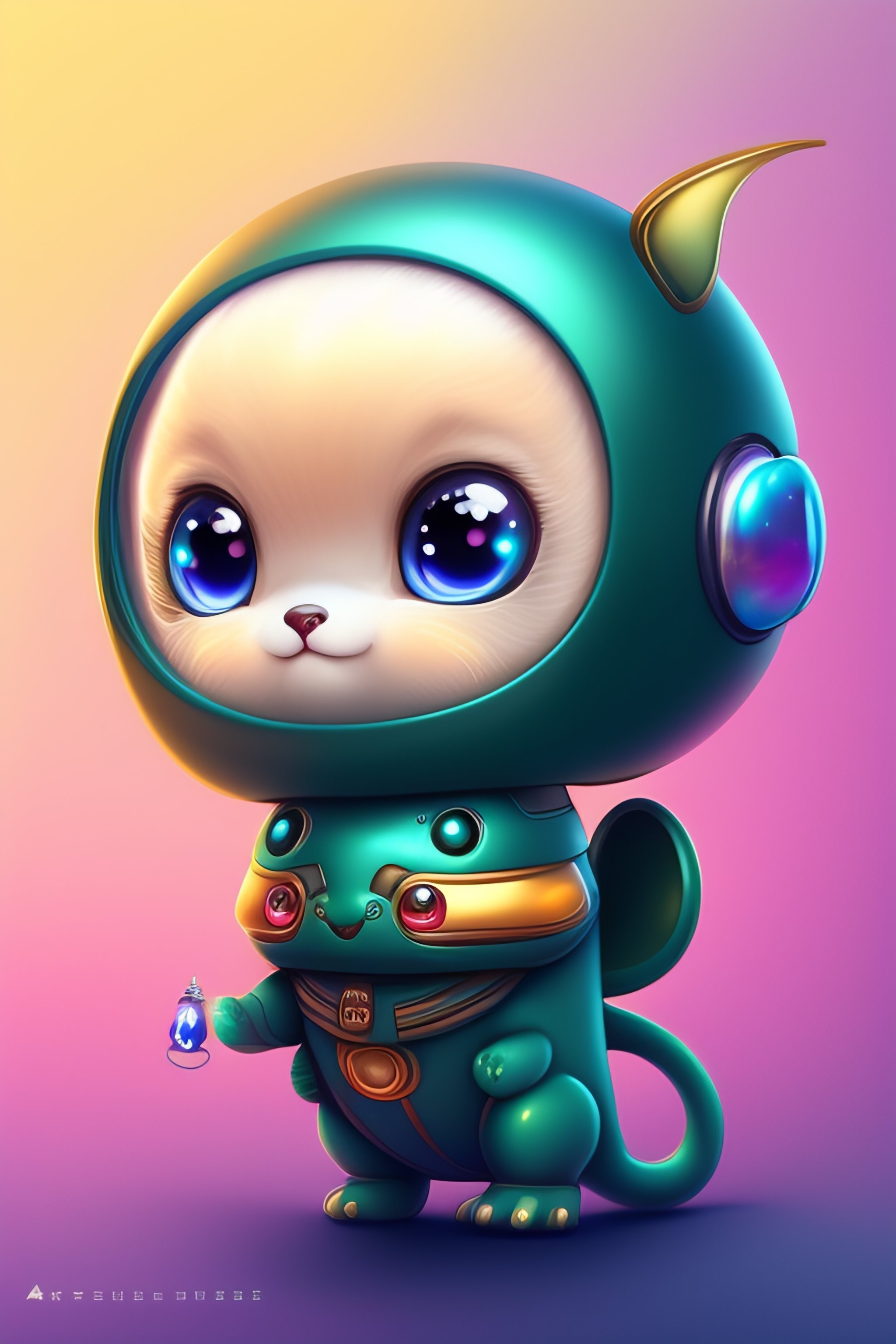 Lexica - Cute and adorable cartoon alien baby, fantasy, dreamlike ...