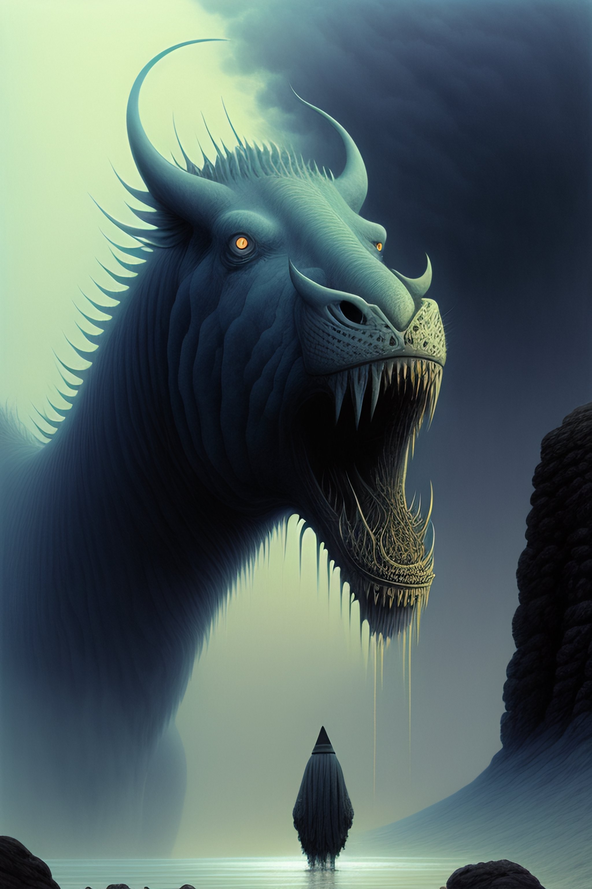 Lexica - Scary monster by Mattias Adolfsson , zdzisław beksinski