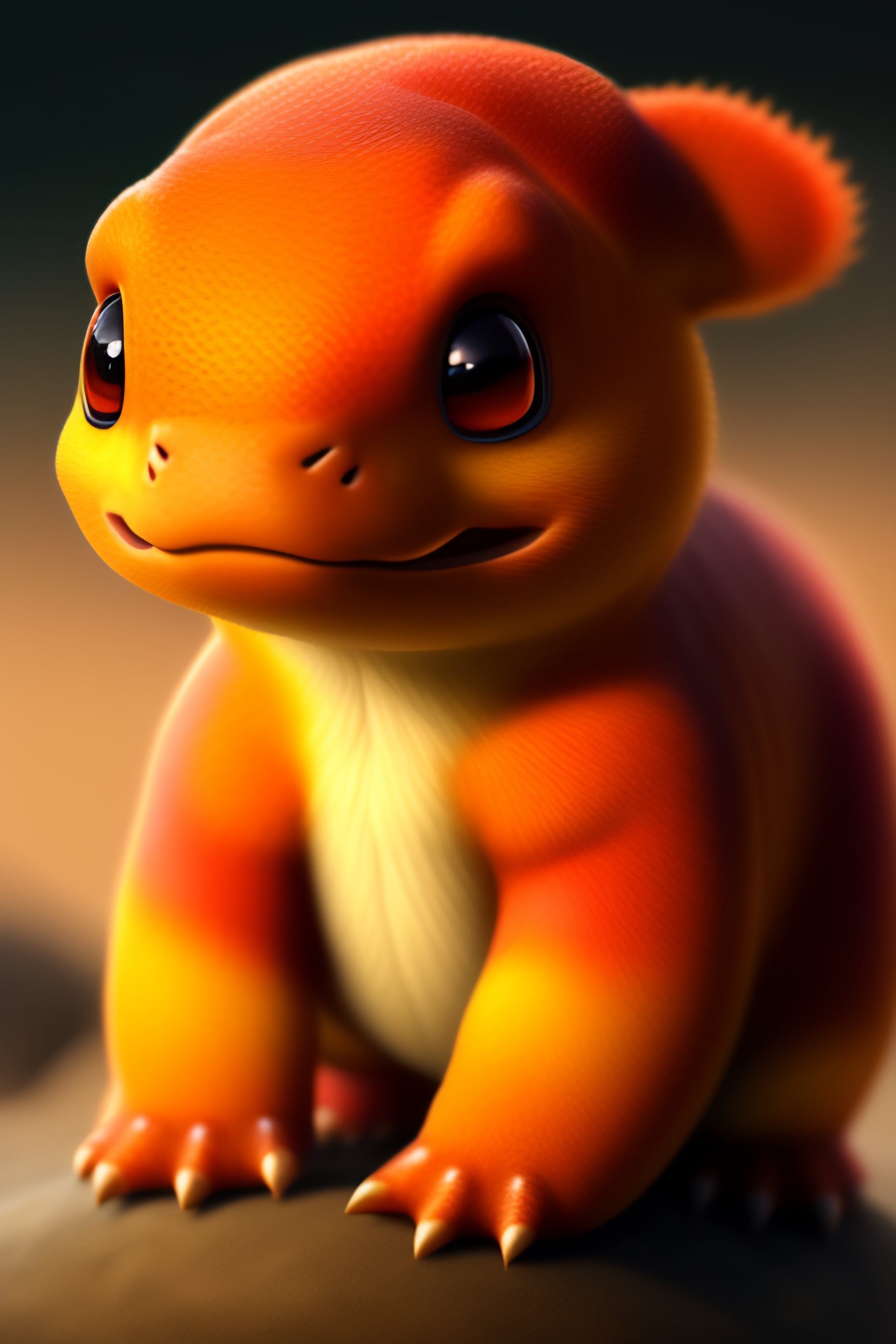 Lexica - Realistic baby Charmander