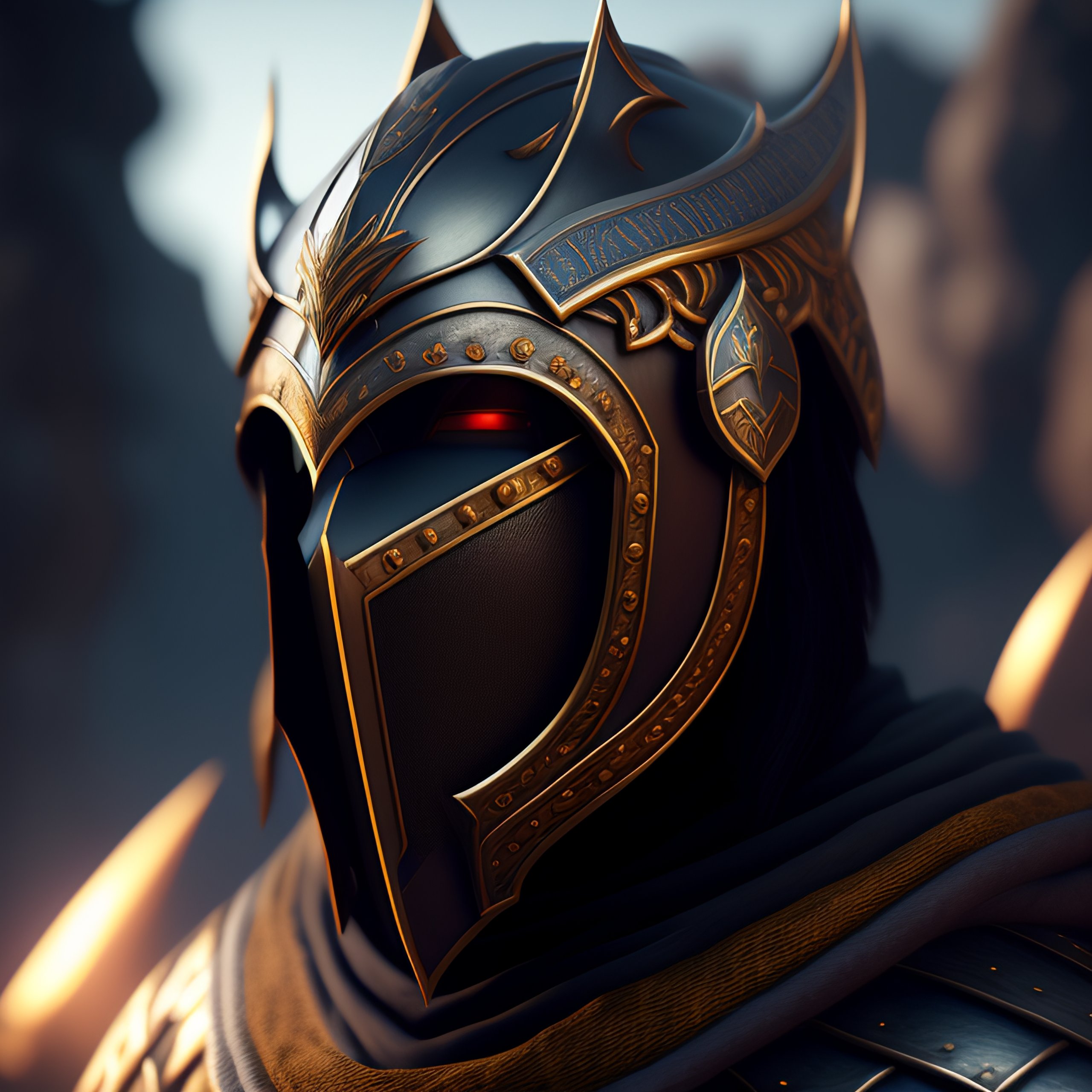 Lexica - Knight warrior helmet skyrim mask illustration character ...