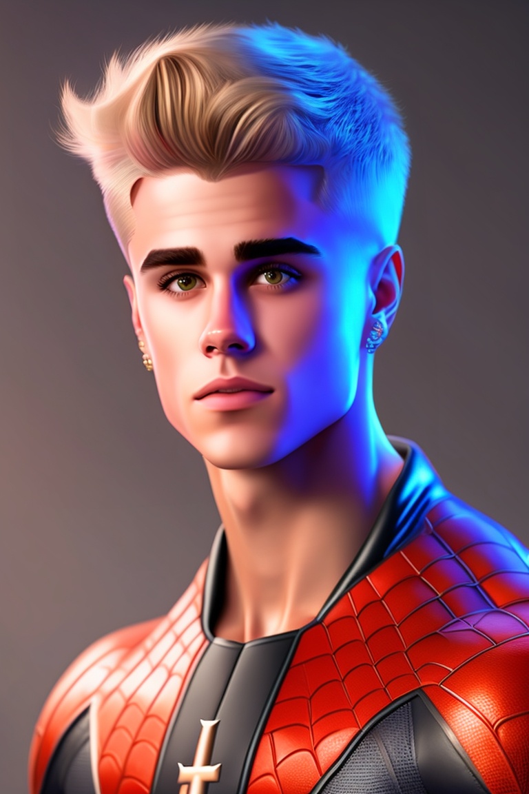 Lexica - Justin Bieber is the superhero Spider-Man, fighting crime ...